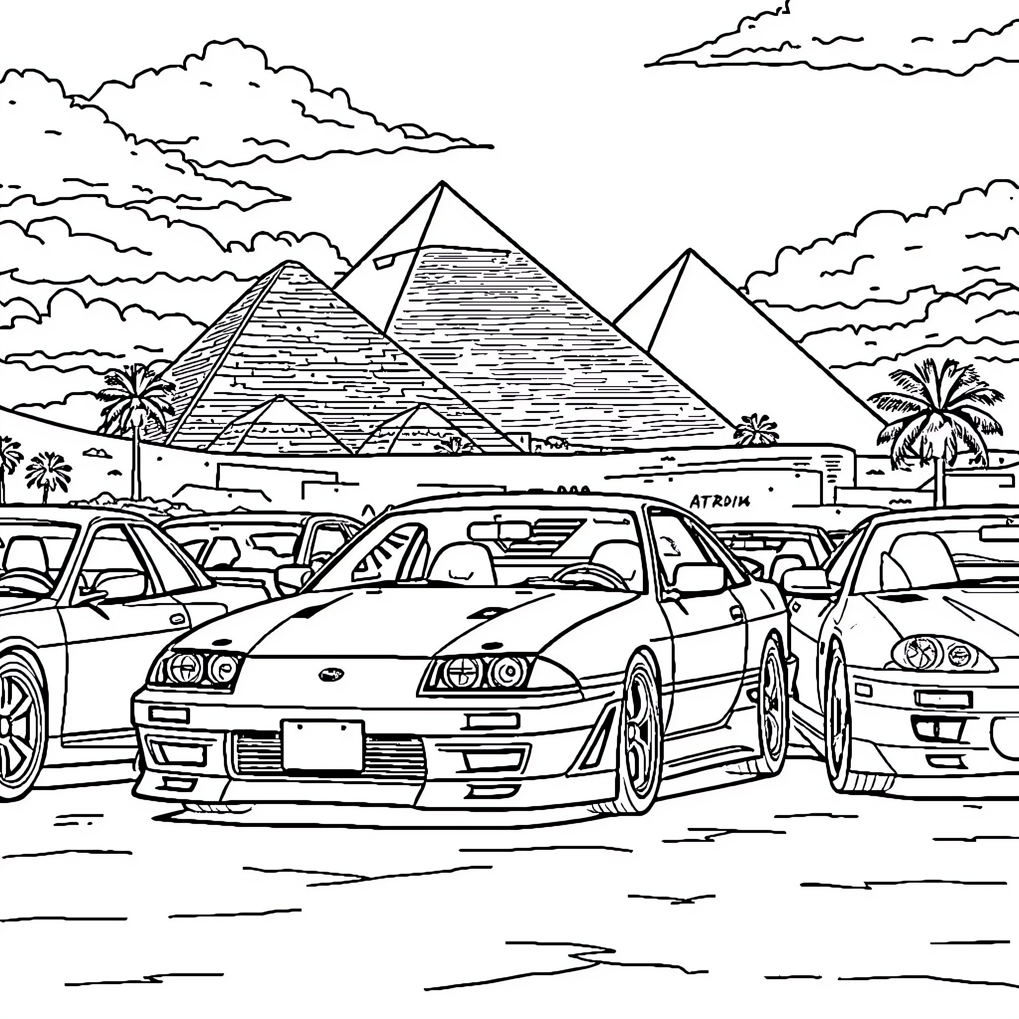 Best JDM Car Coloring Pages (Free Printable PDF)