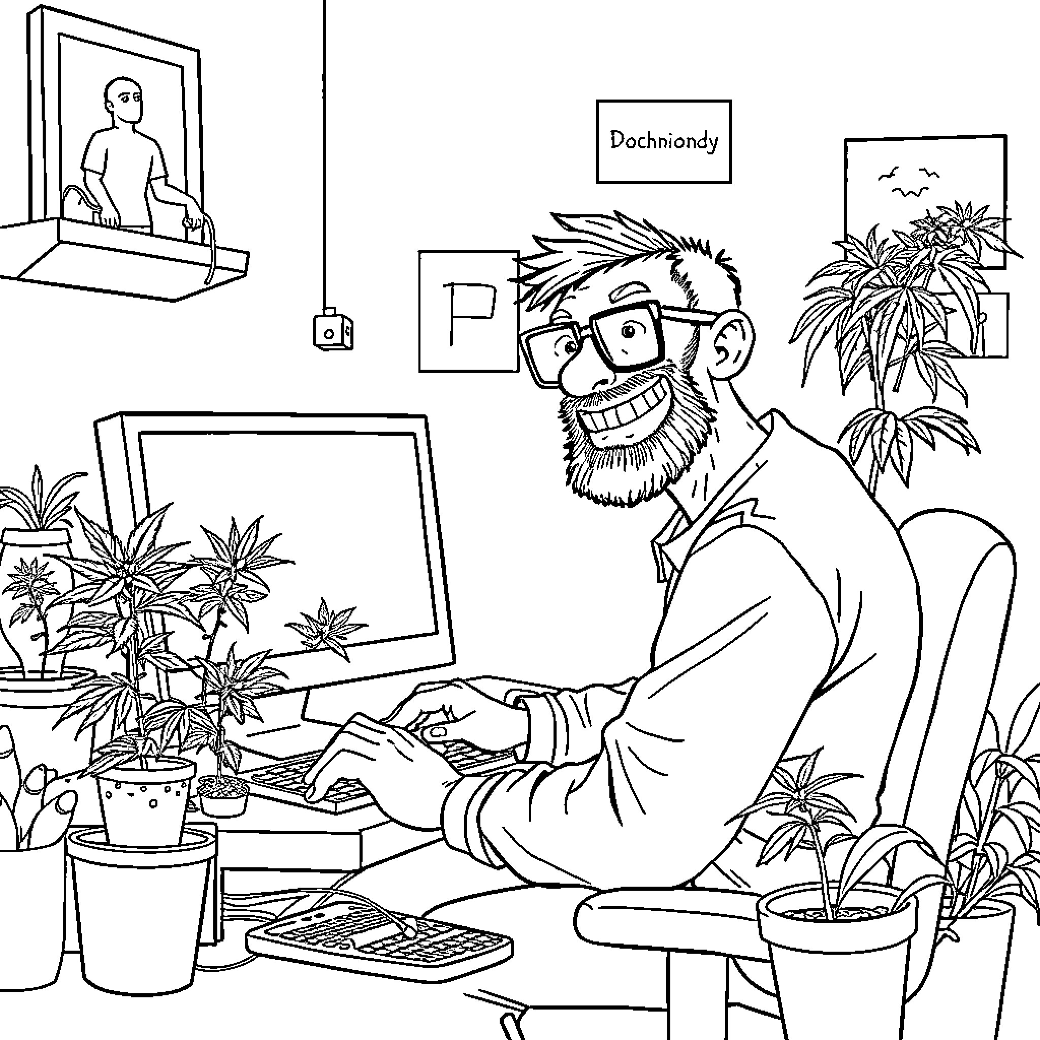 Best Computer Geek Coloring Pages (Free Printable PDF)