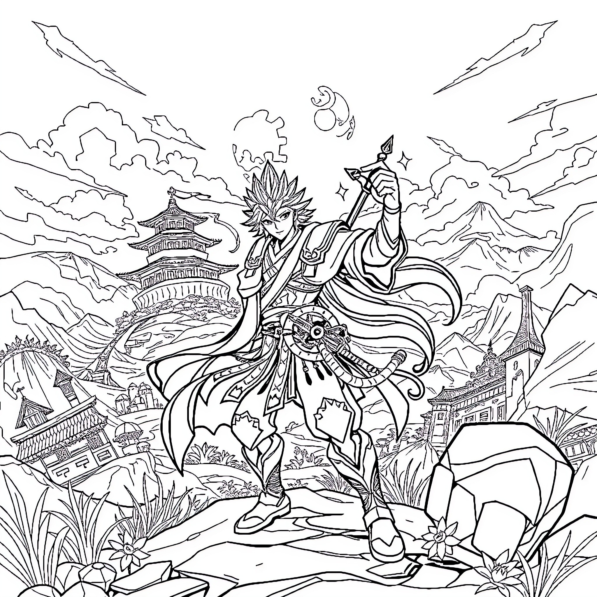 Best Genshin Coloring Pages (Free Printable PDF)