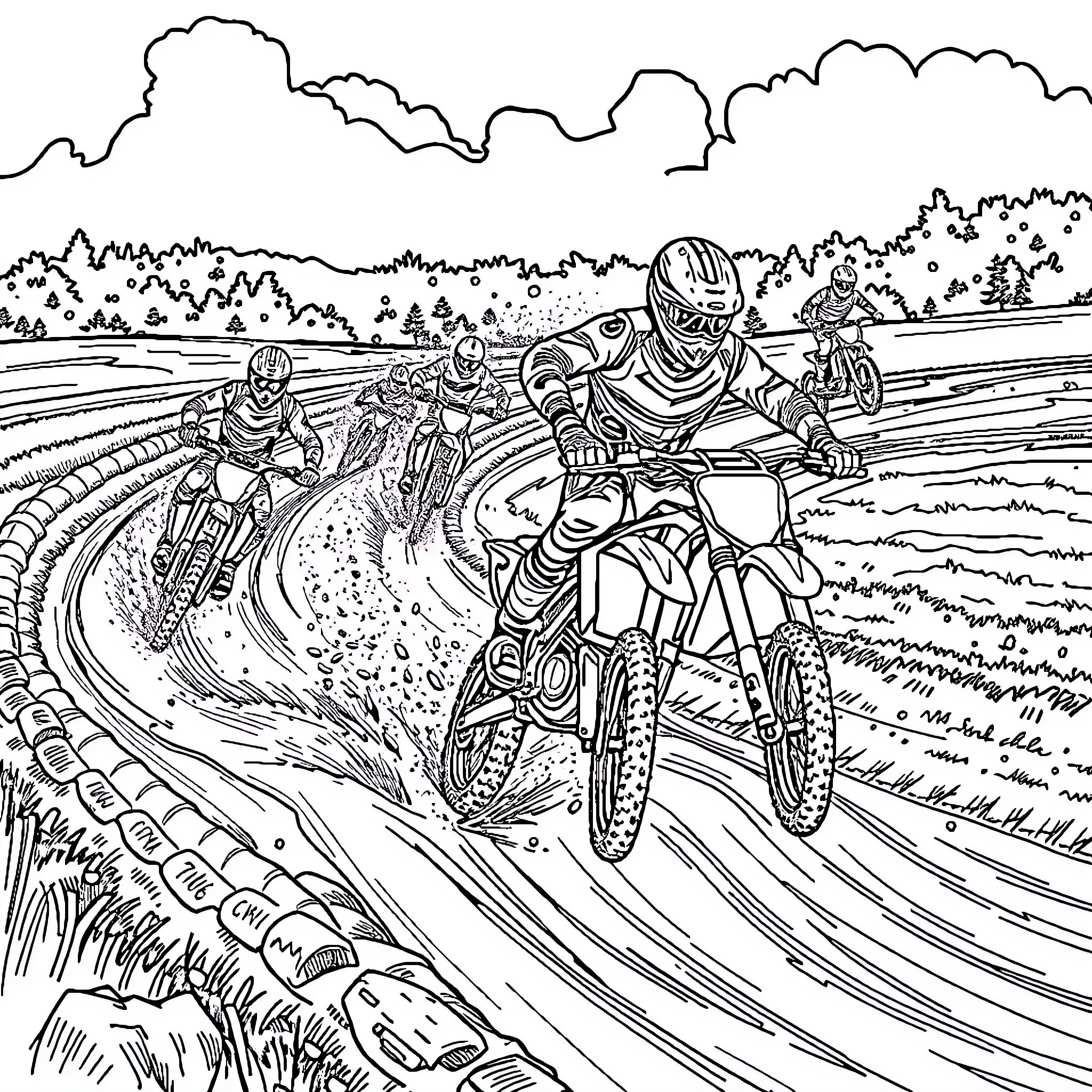 14 Best Motocross Coloring Pages (Free Printable PDFs)