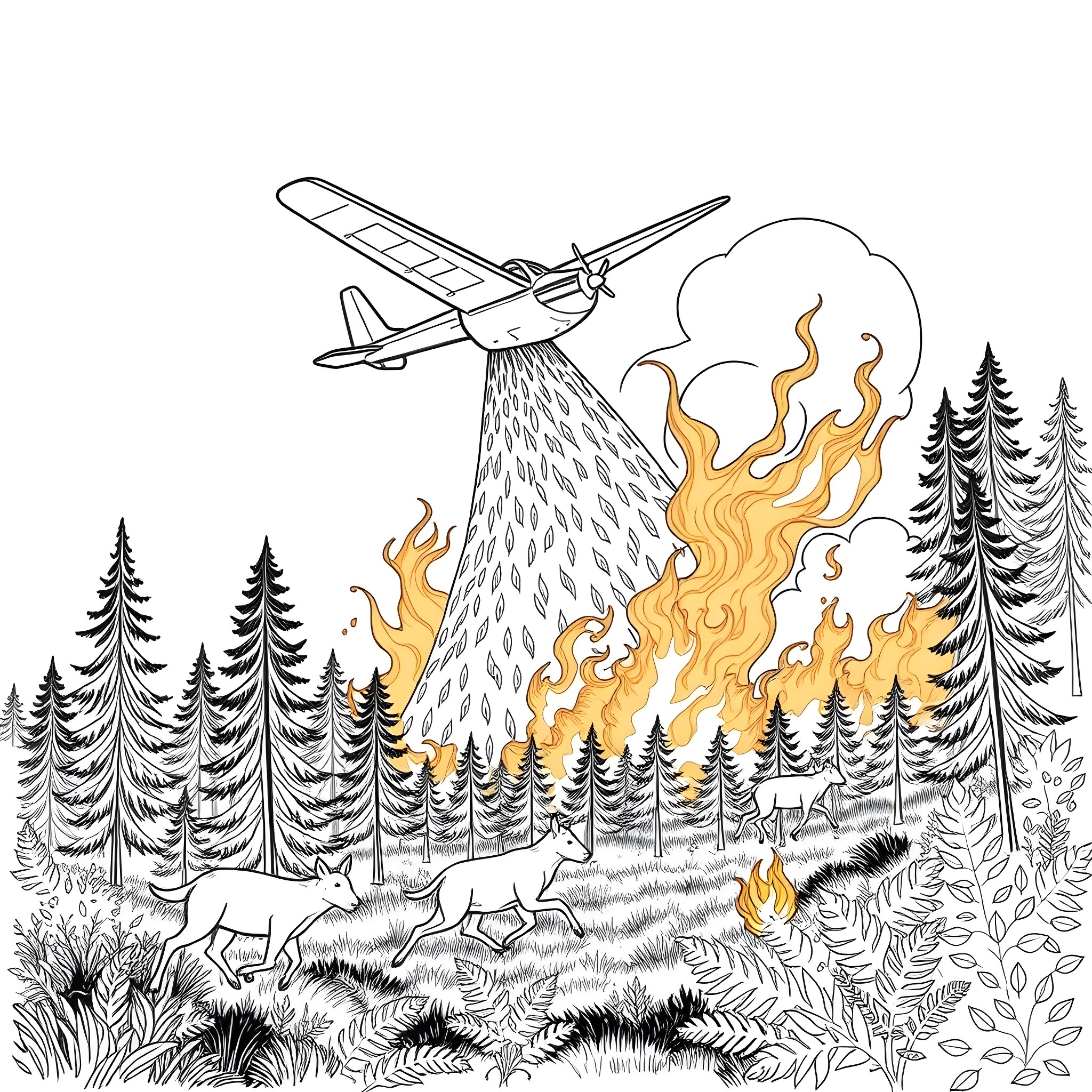 Best Firefighting Aircraft Coloring Pages (Free Printable PDF)