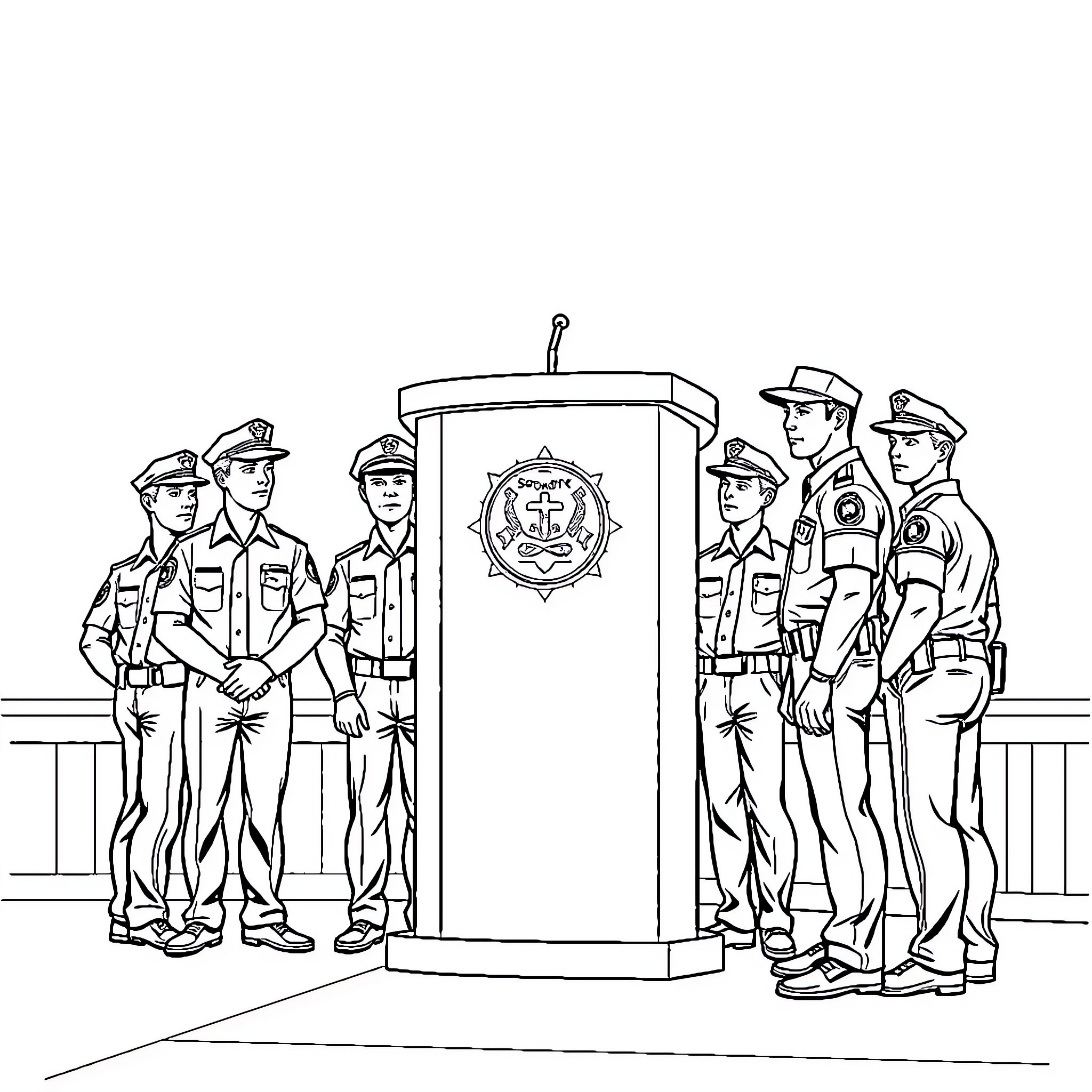 Best Security Guard Coloring Pages (Free Printable PDF)