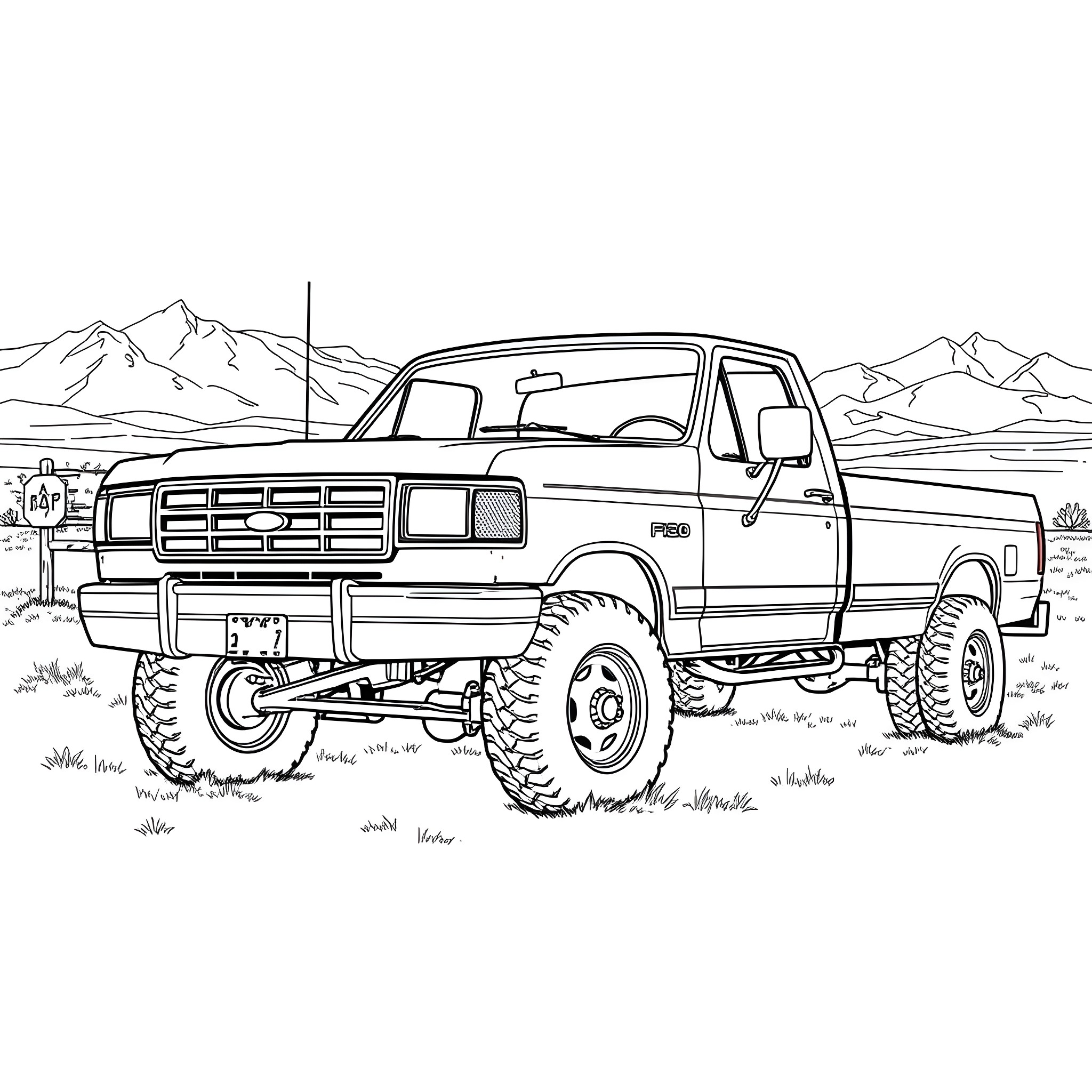 Best F-250 Coloring Pages (Free Printable PDF)