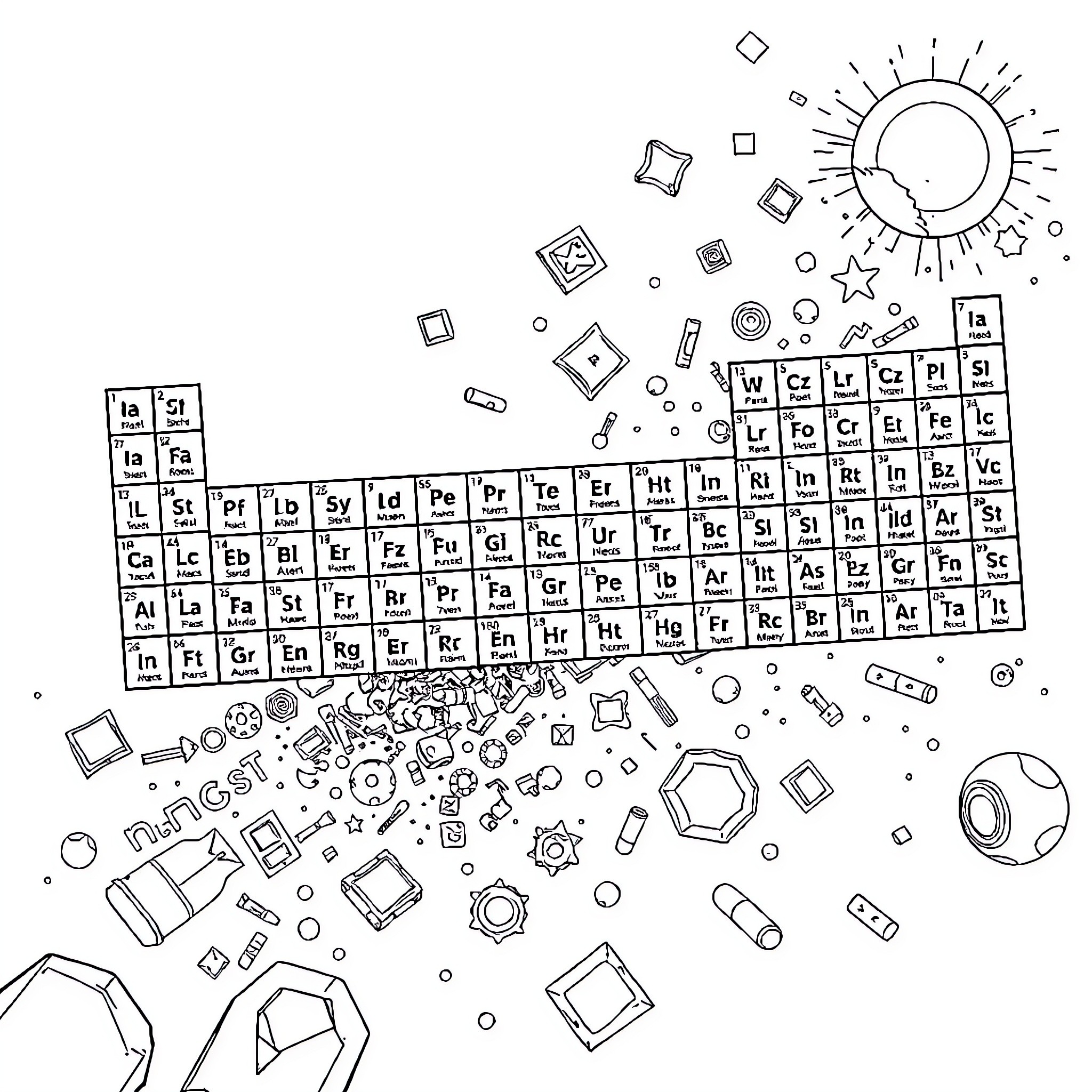 2 Best Periodic Table Coloring Pages (Free Printable PDFs)