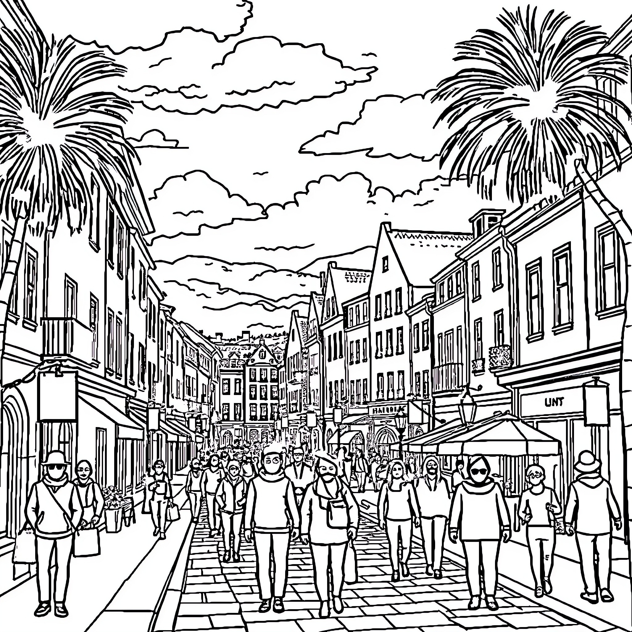Best Town Coloring Pages (Free Printable PDF)
