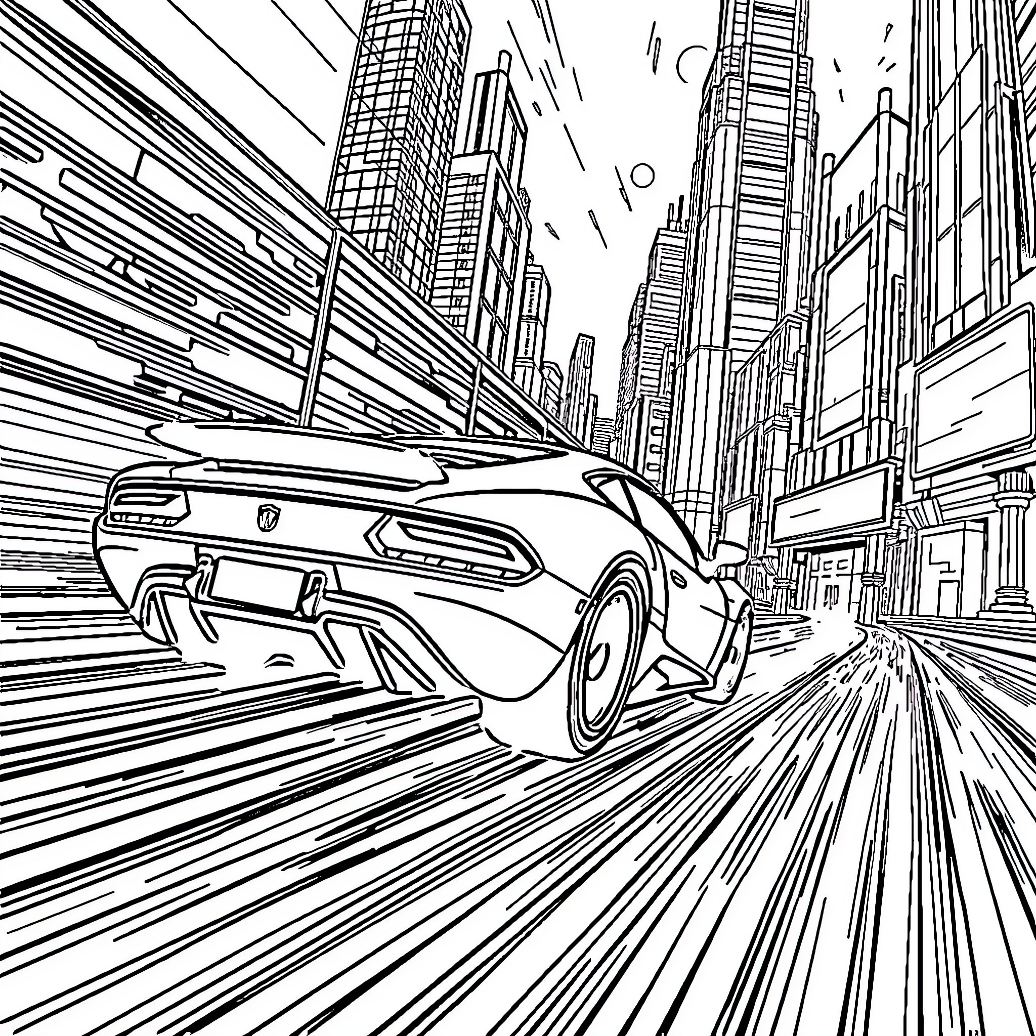 Best Flying Car Coloring Pages (Free Printable PDF)