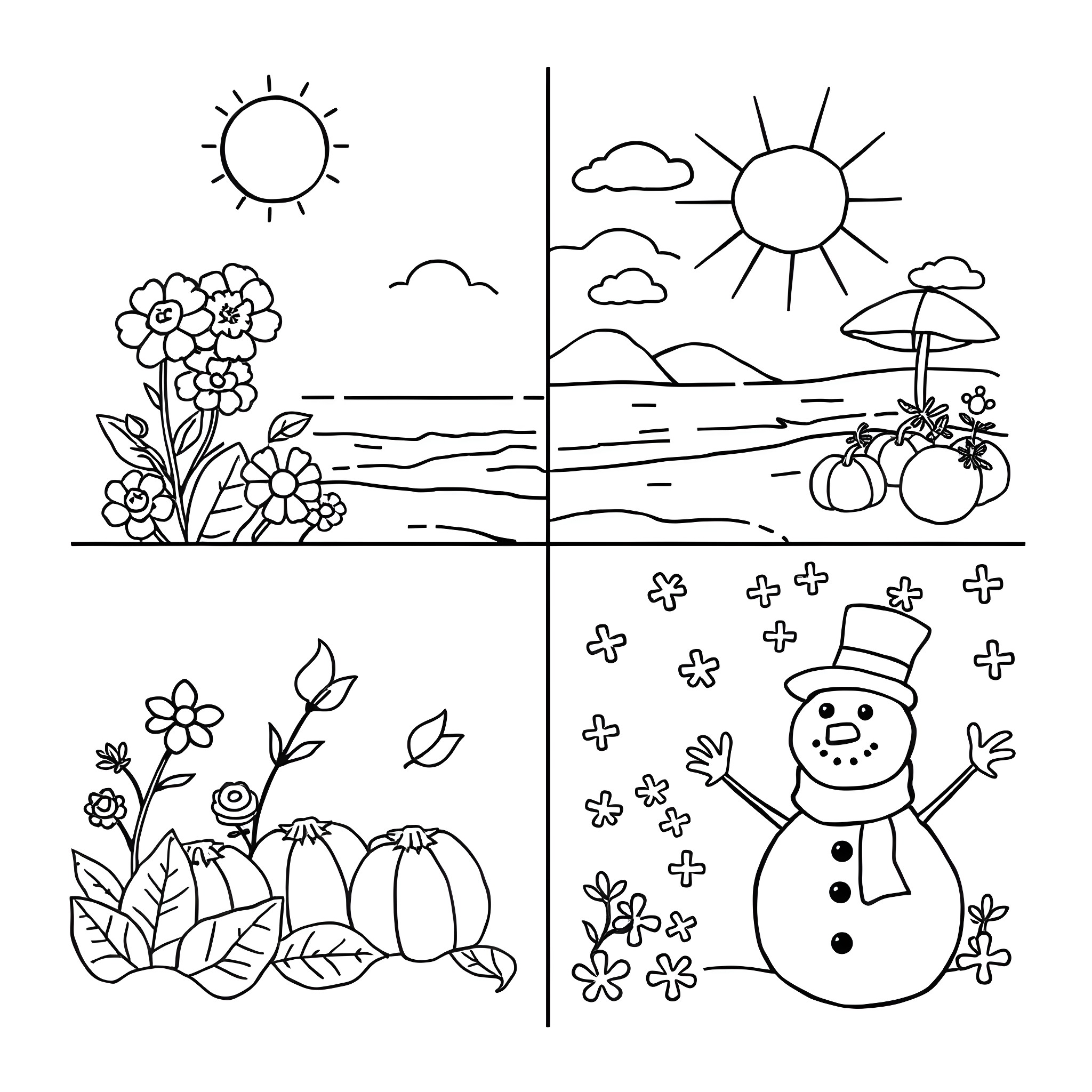 Best Season Coloring Pages (Free Printable PDF)