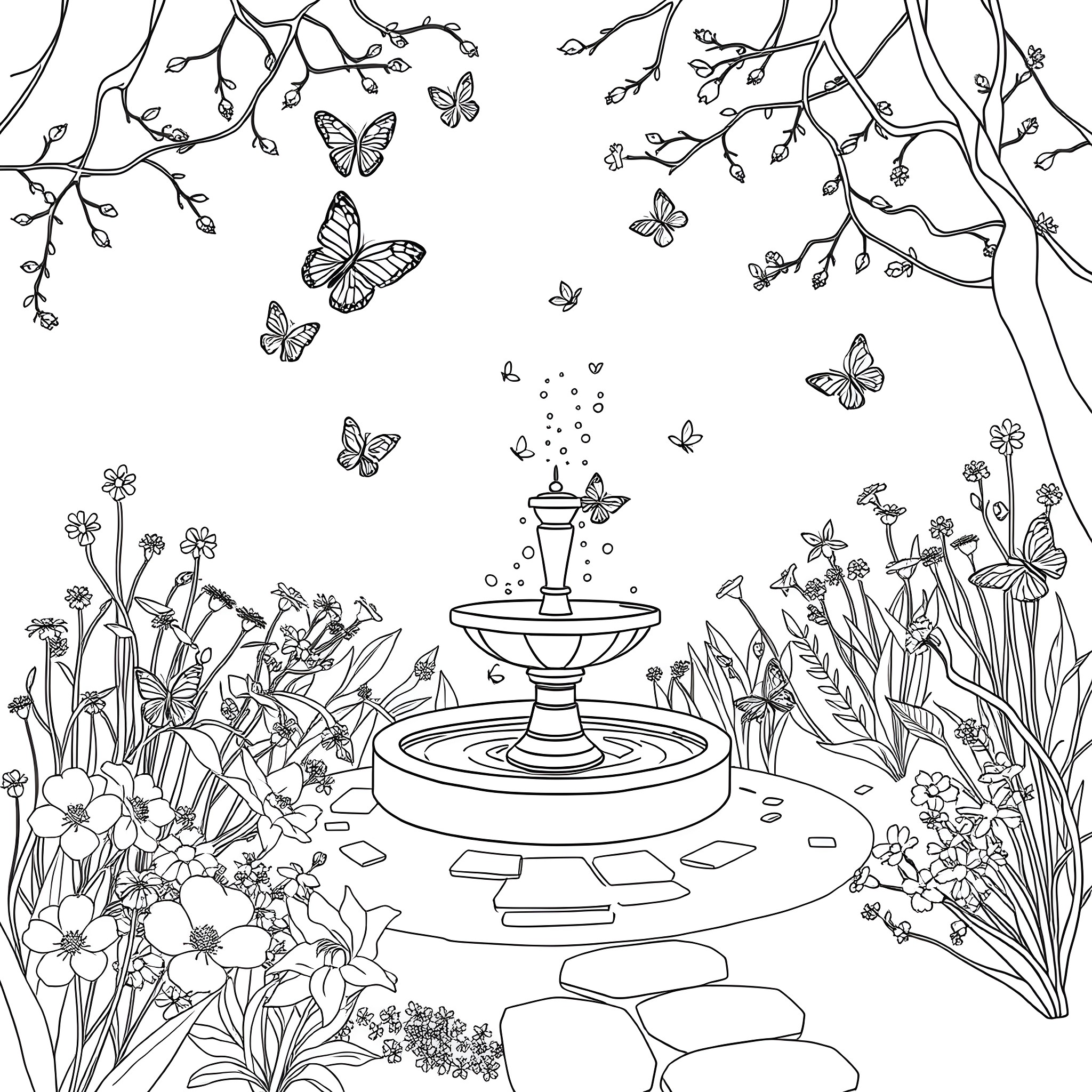 37 Best Garden Coloring Pages (Free Printable PDFs)