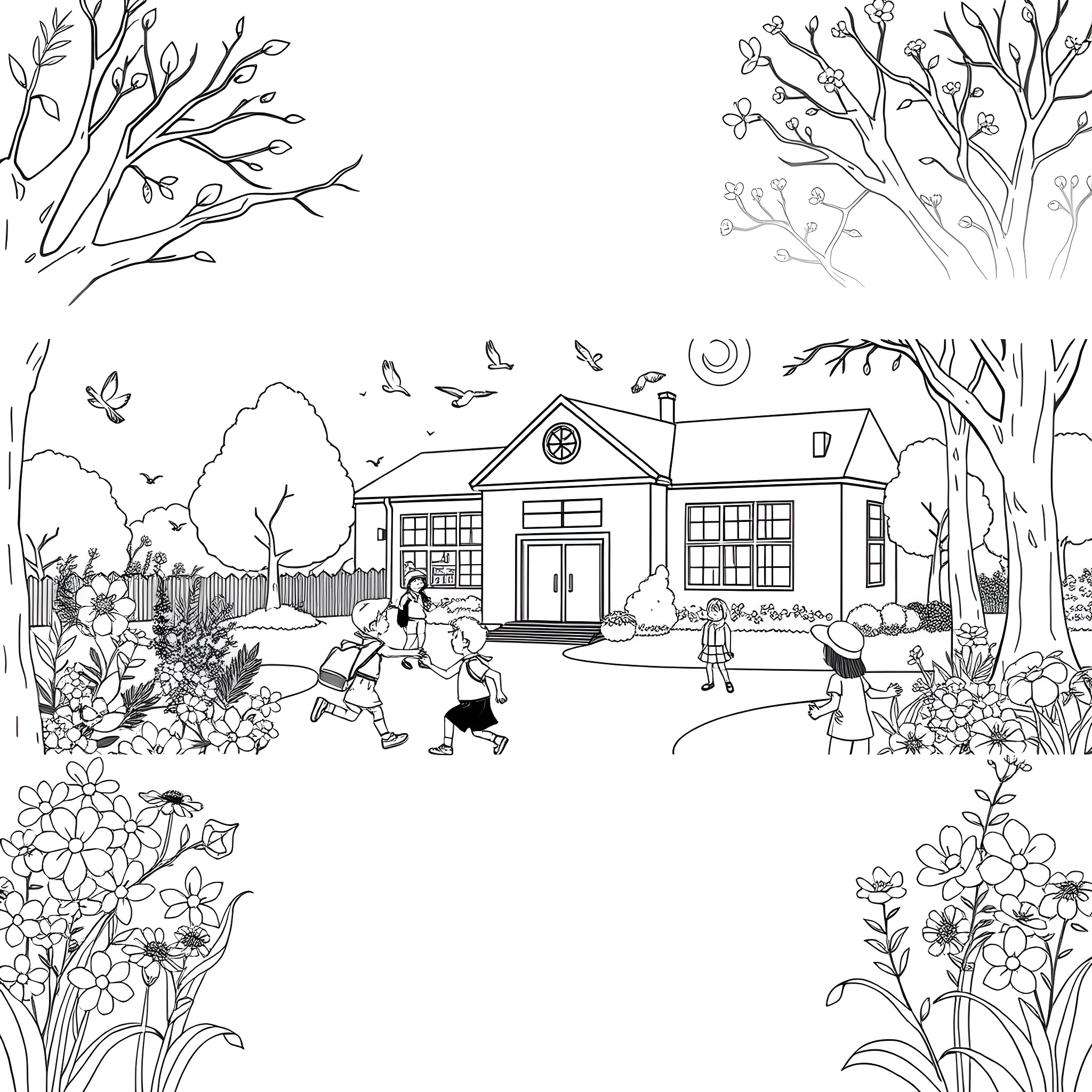Best School Coloring Pages (Free Printable PDF)