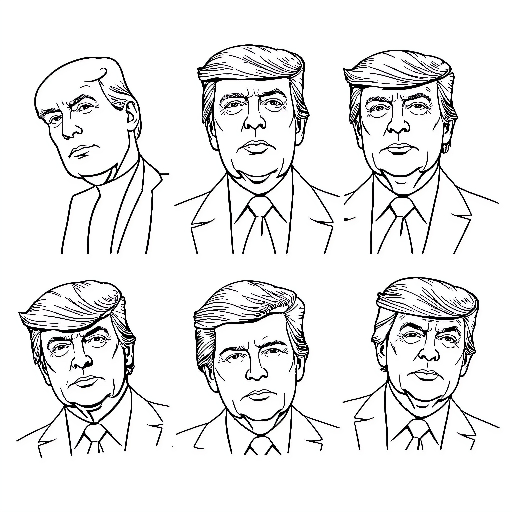Best Trump Templates Coloring Pages (Free Printable PDF)