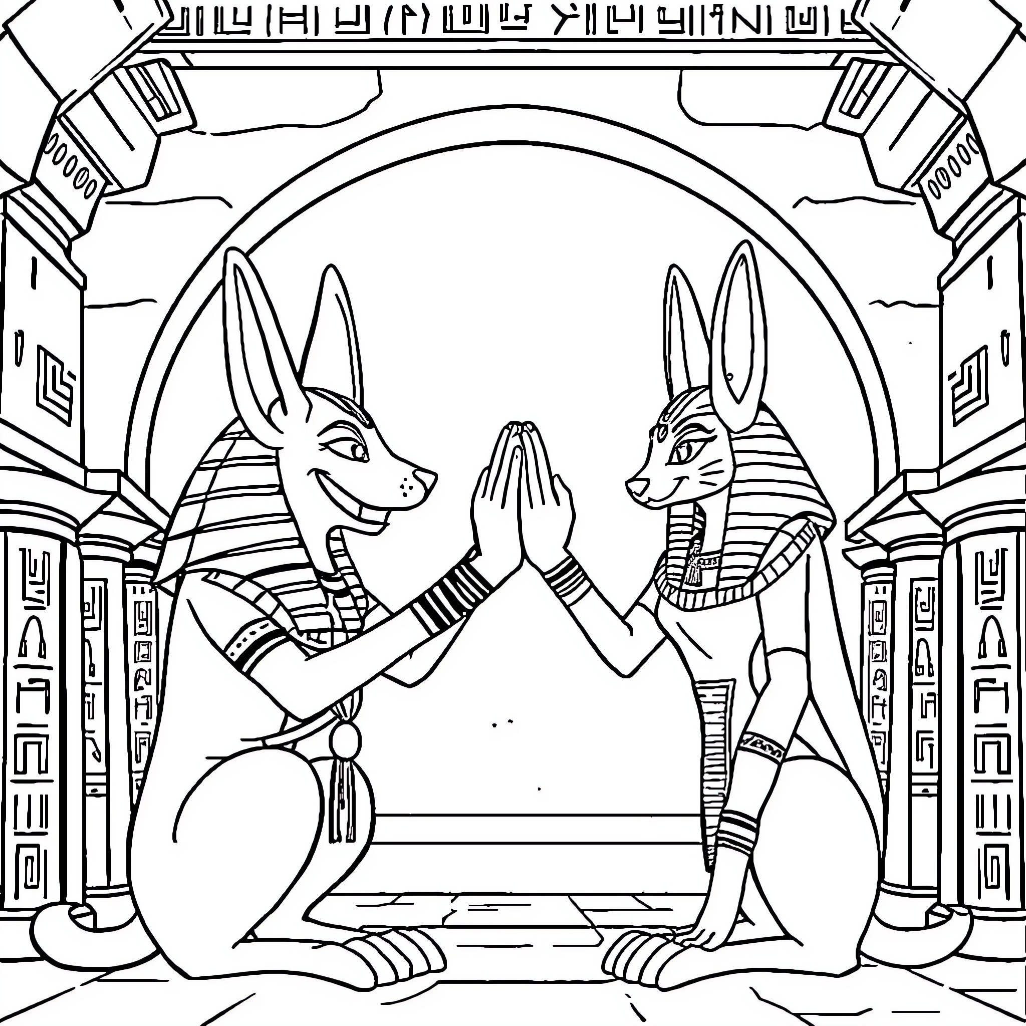 Best Anubis Coloring Pages (Free Printable PDF)