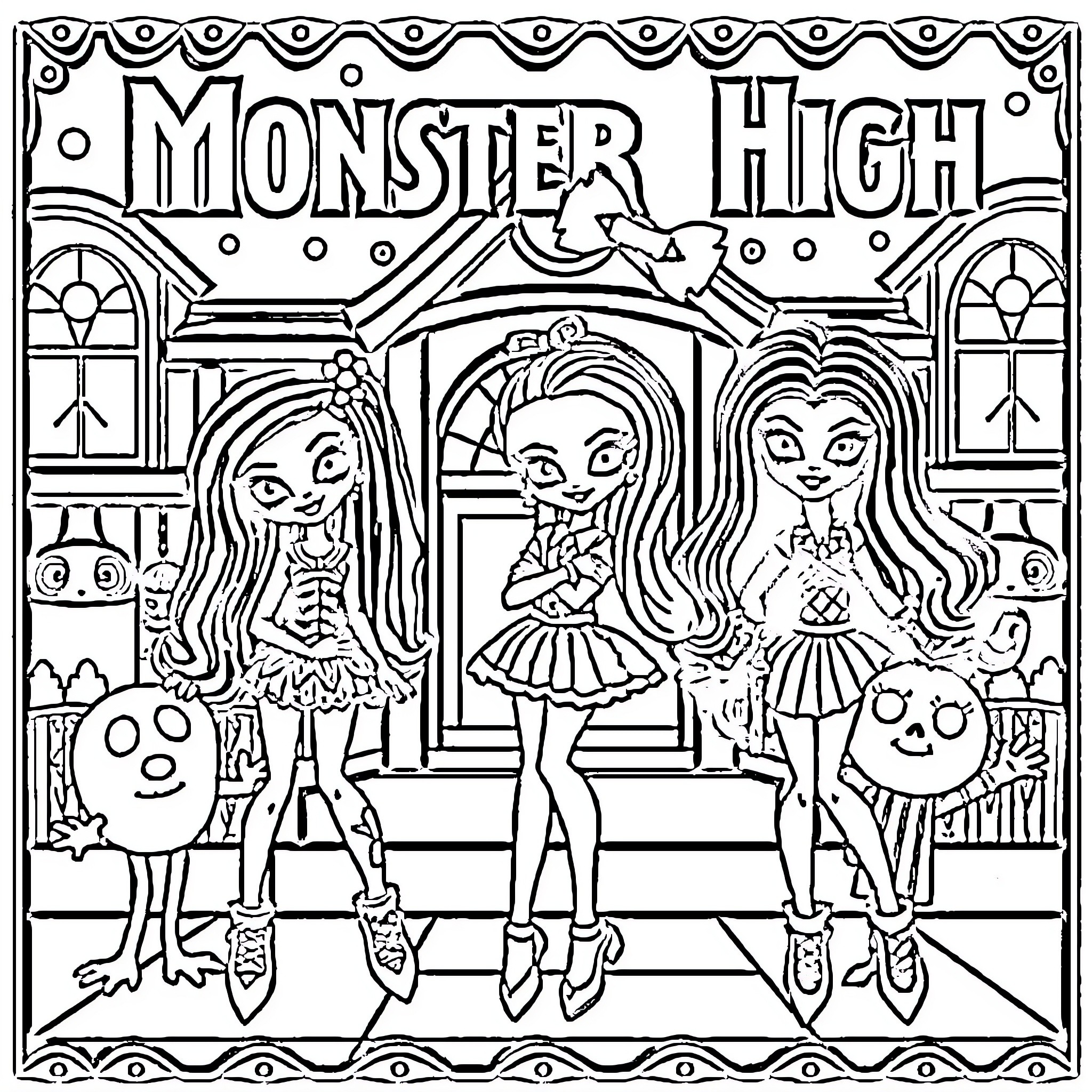 Best Monster High Coloring Pages (Free Printable PDF)