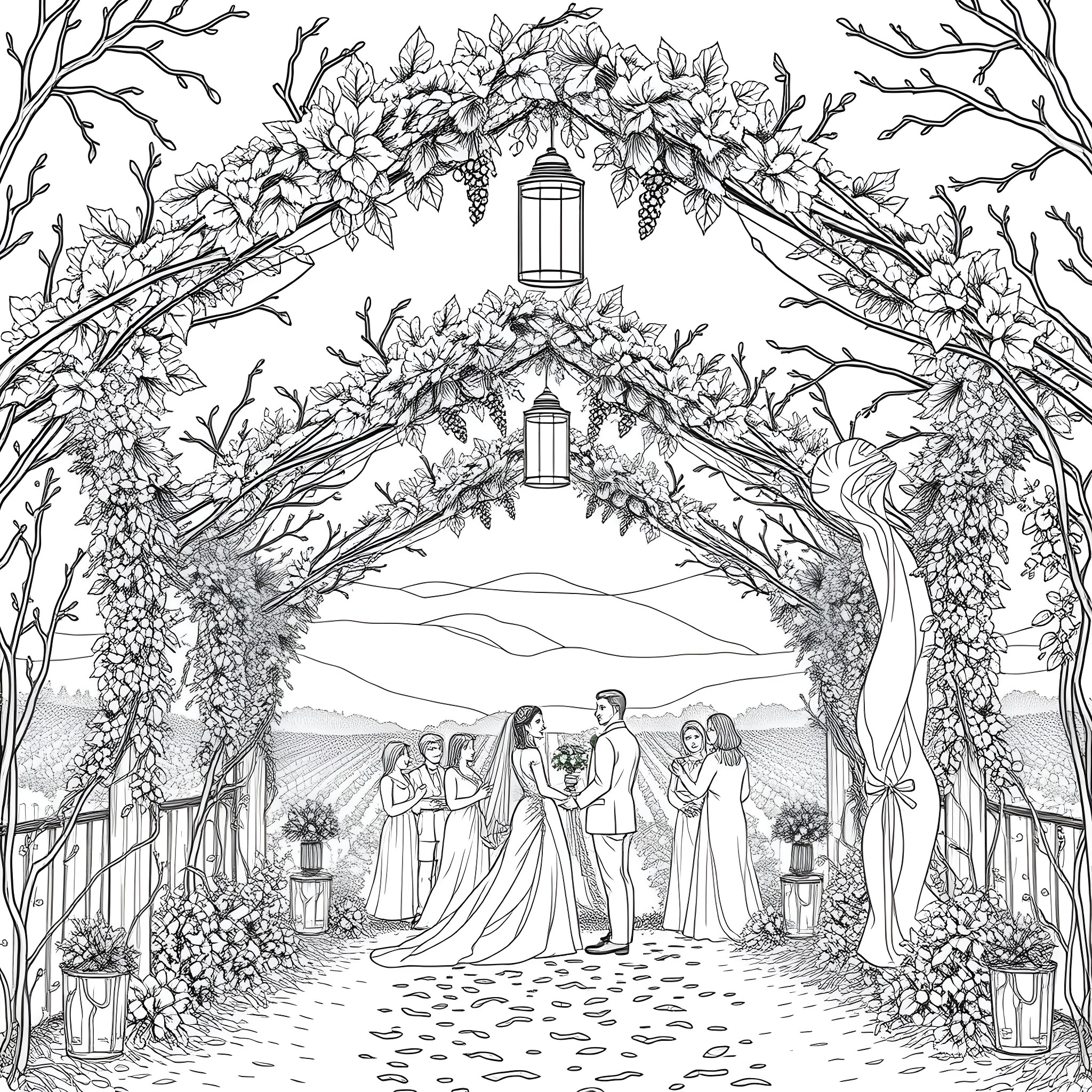 77 Best Wedding Coloring Pages (Free Printable PDFs)
