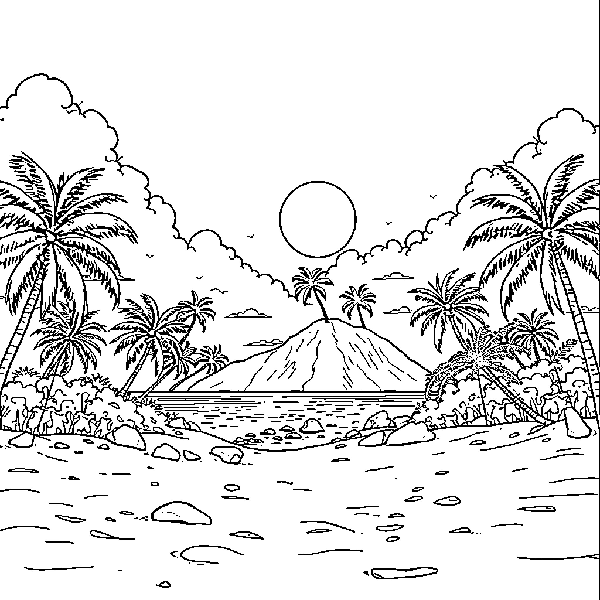 Best Island Coloring Pages (Free Printable PDF)