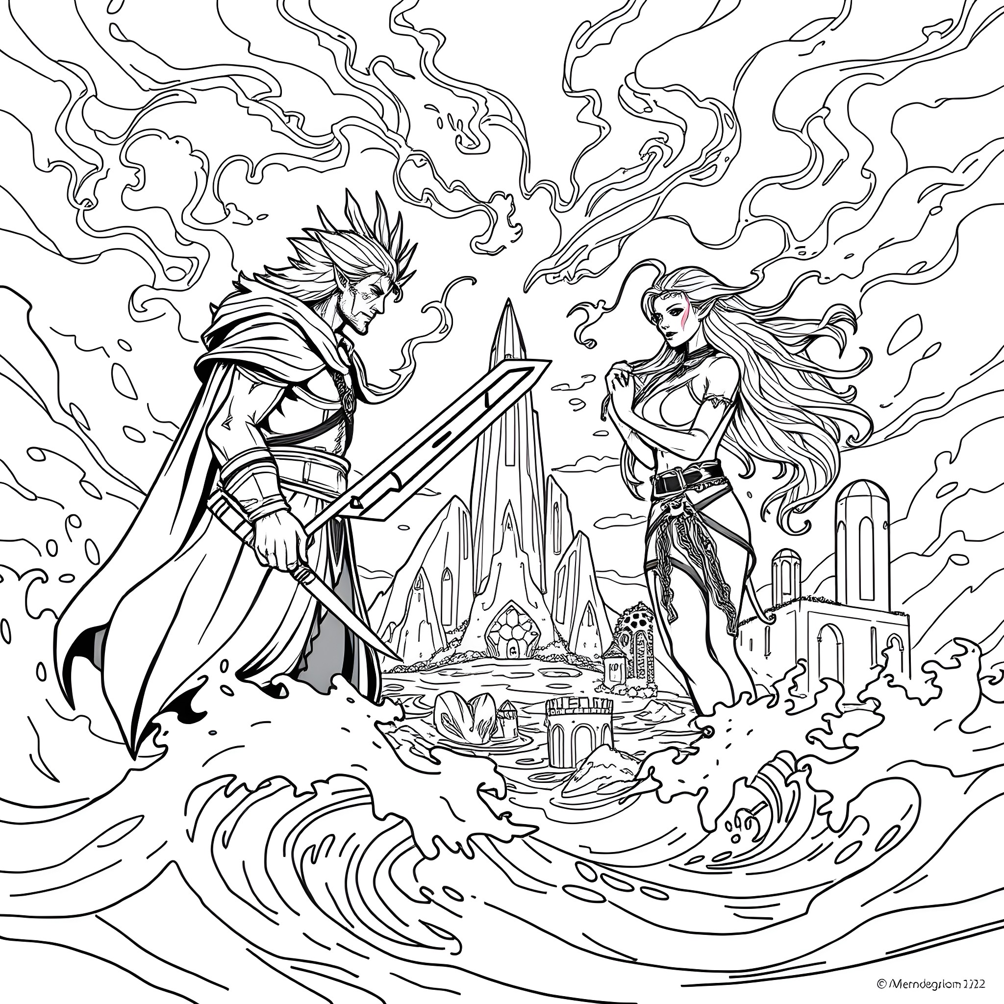 1 Best Dagger Coloring Pages (Free Printable PDFs)