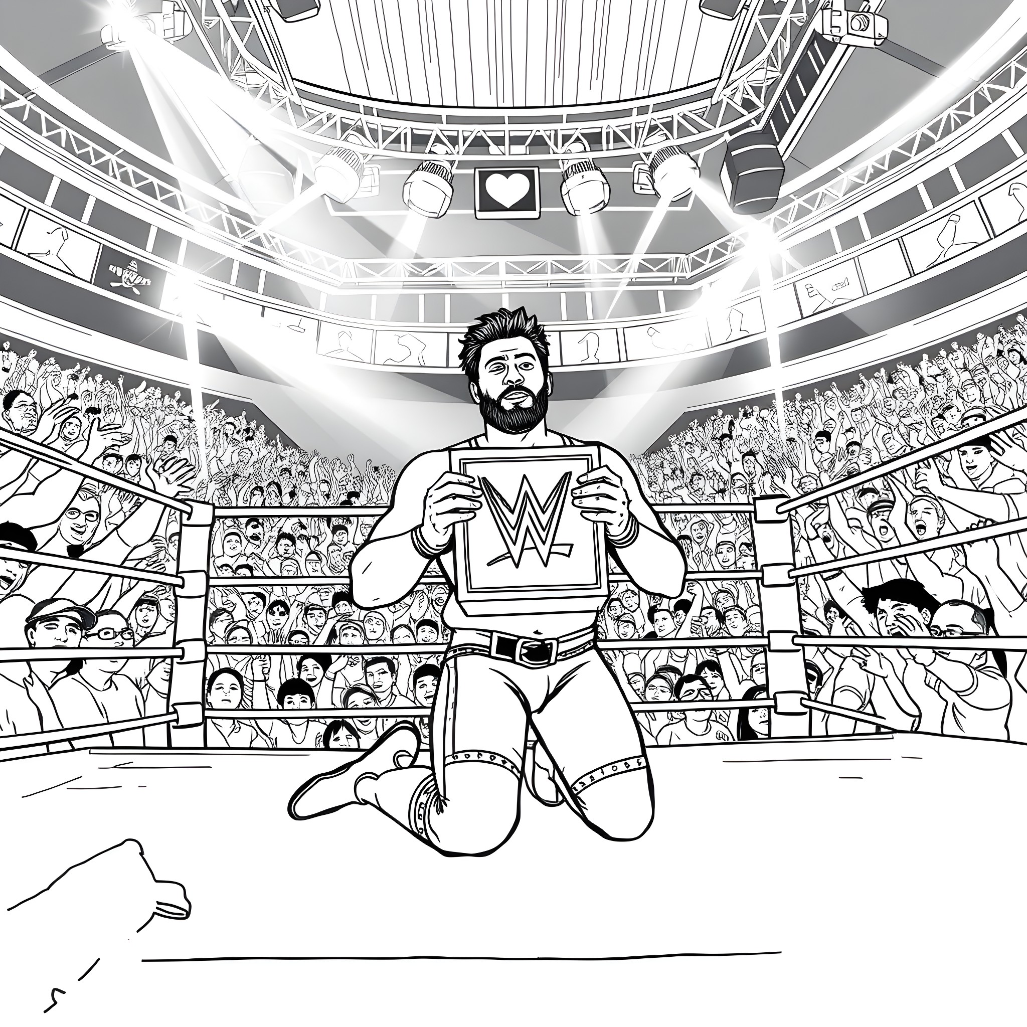 Best Jey Uso Coloring Pages (Free Printable PDF)