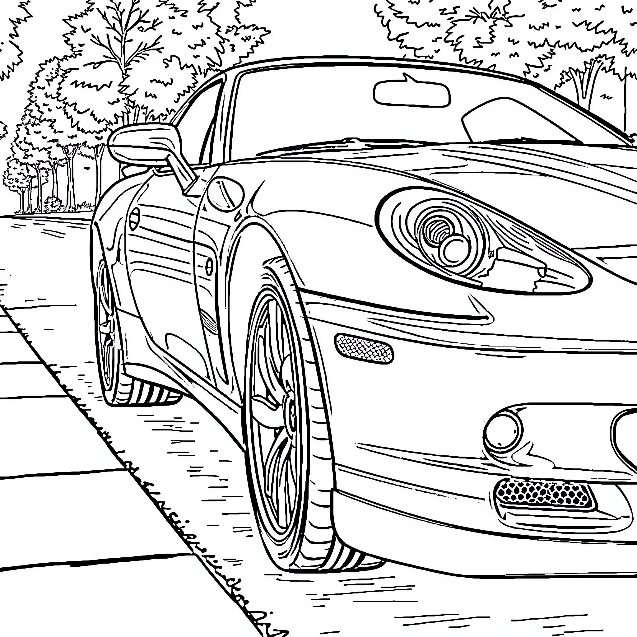 Best Car Coloring Pages (Free Printable PDF)
