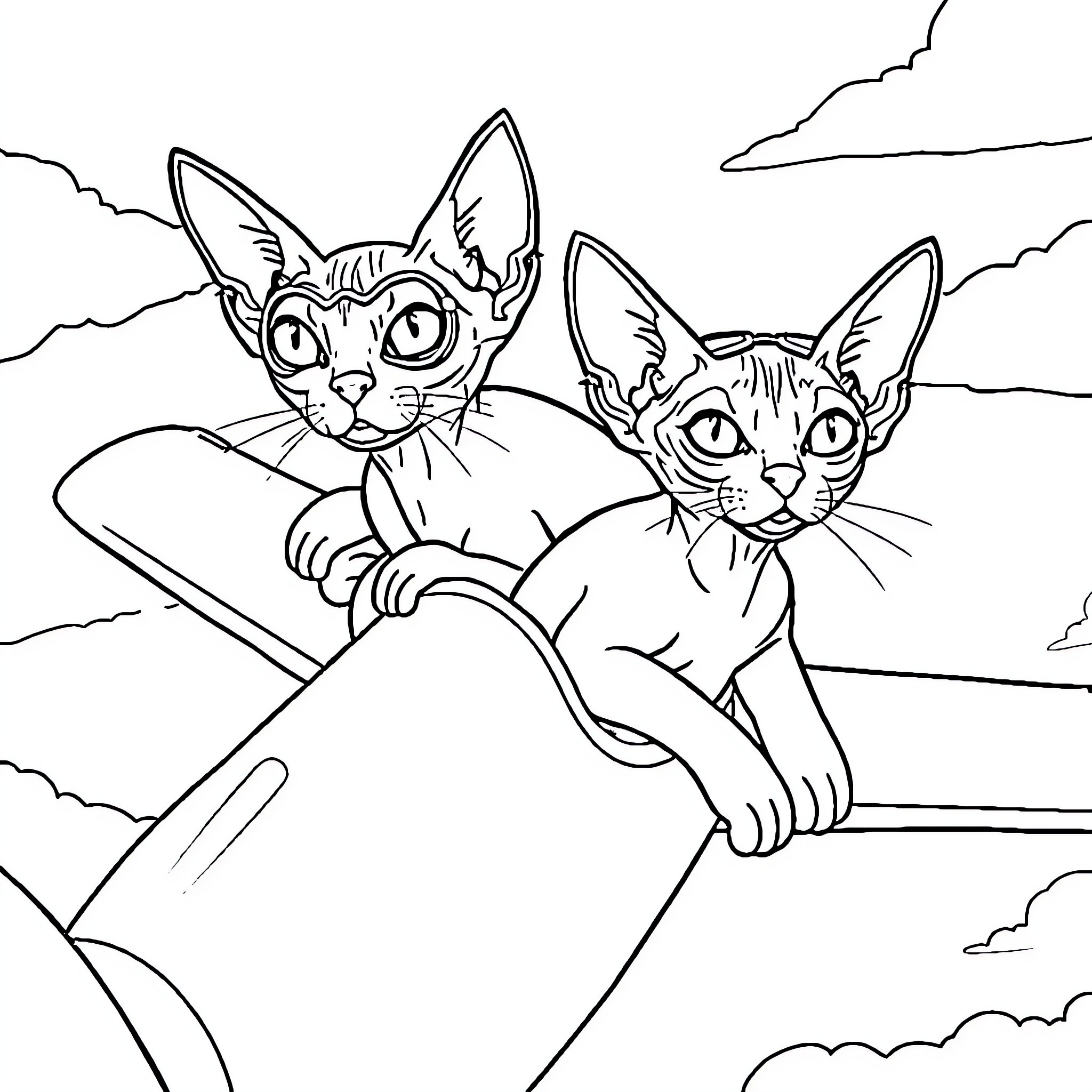 9 Best Sphynx Cat Coloring Pages (Free Printable PDFs)