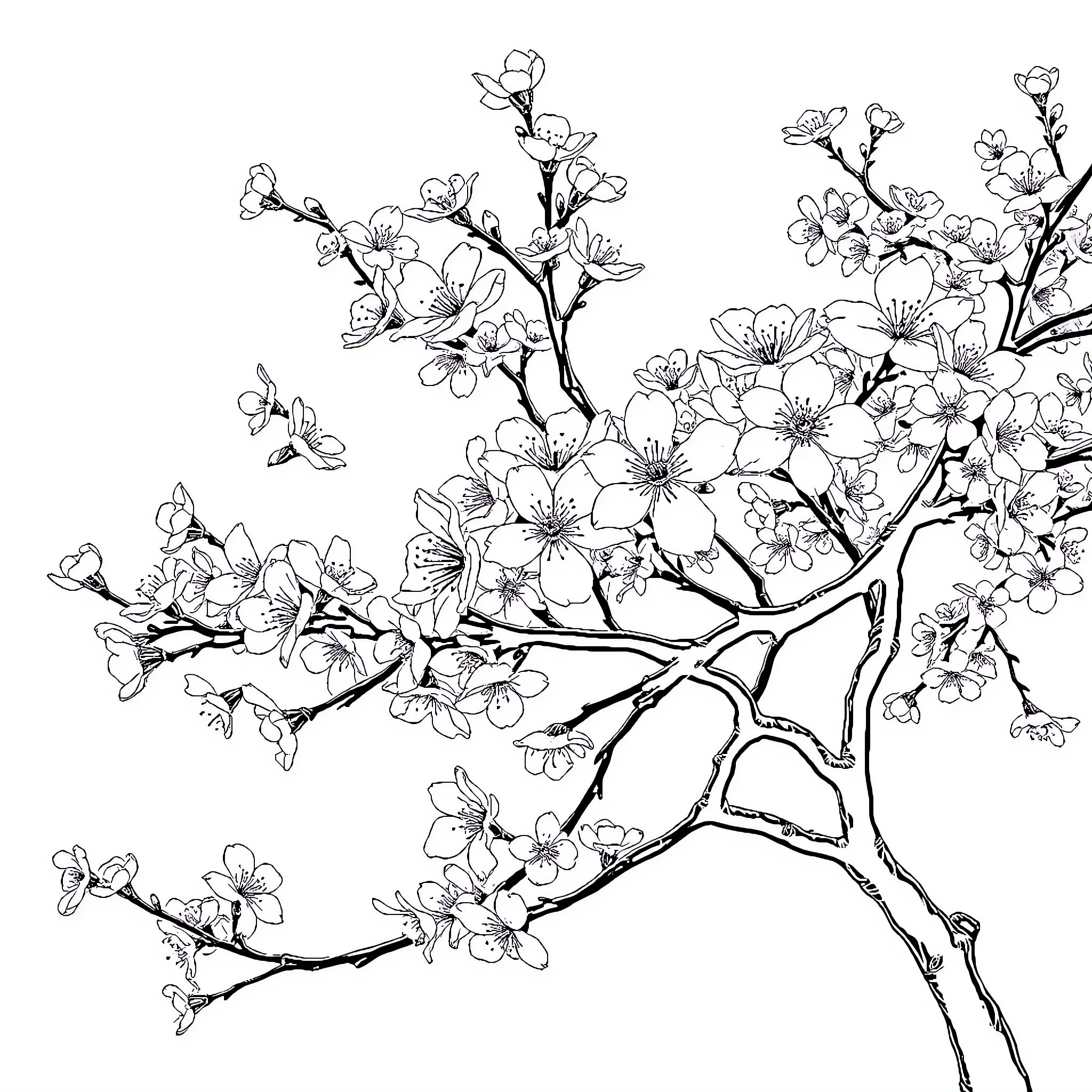 Best Sakura Coloring Pages (Free Printable PDF)