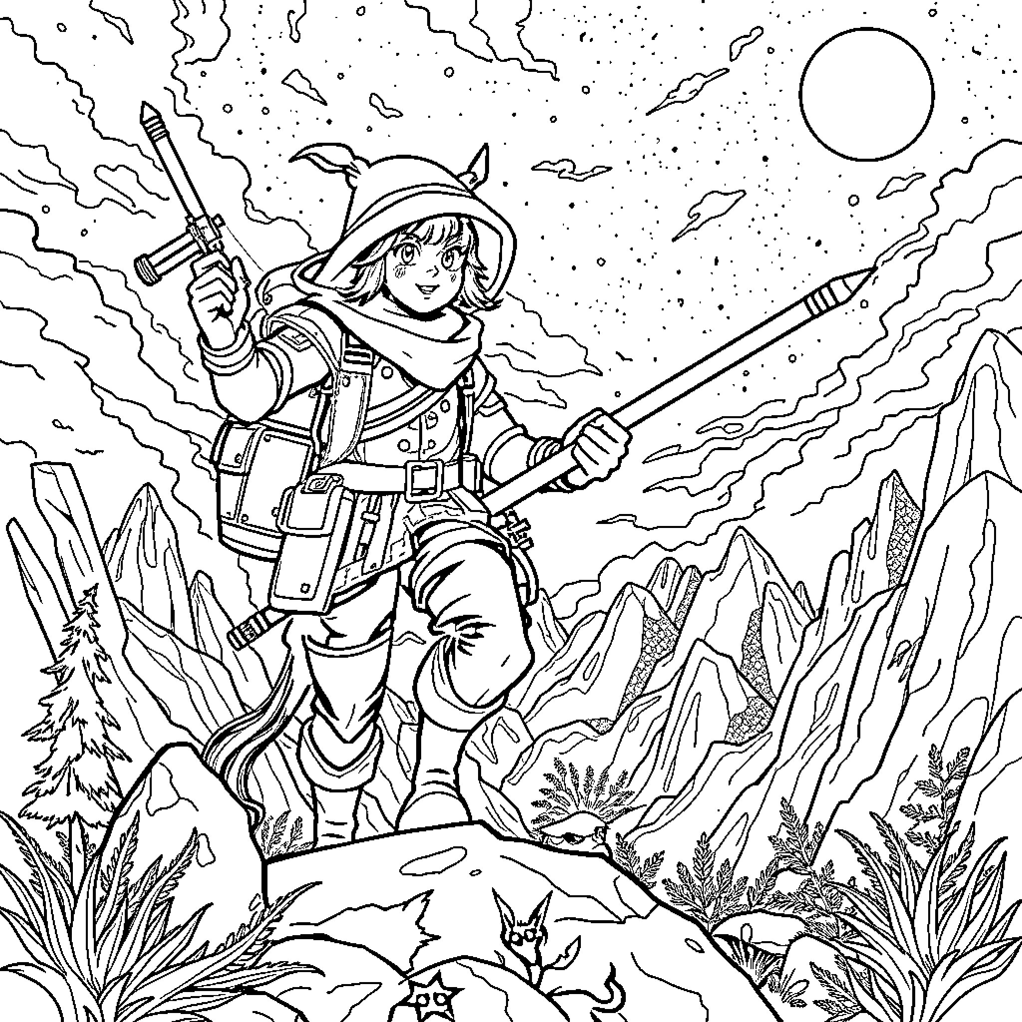 Best Huntrix Coloring Pages (Free Printable PDF)