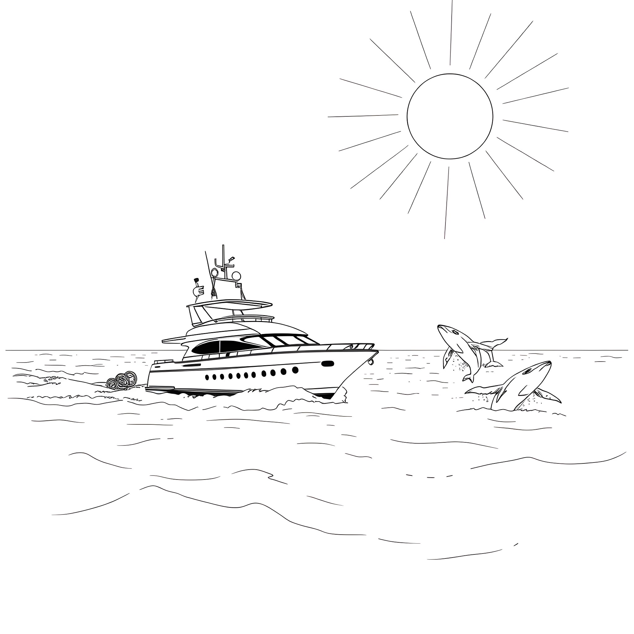 Best Yacht Coloring Pages (Free Printable PDF)