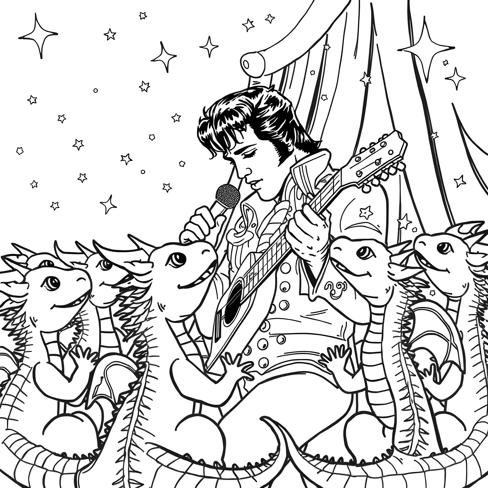 Best Elvis Coloring Pages (Free Printable PDF)