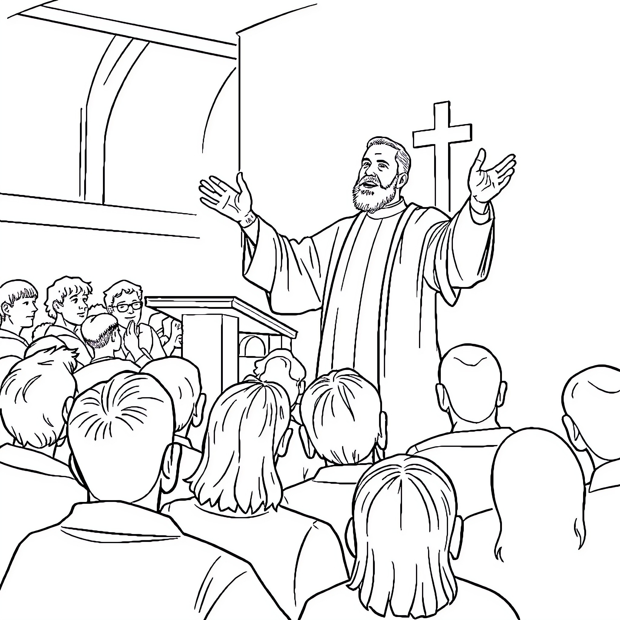 4 Best Pastor Coloring Pages (Free Printable PDFs)