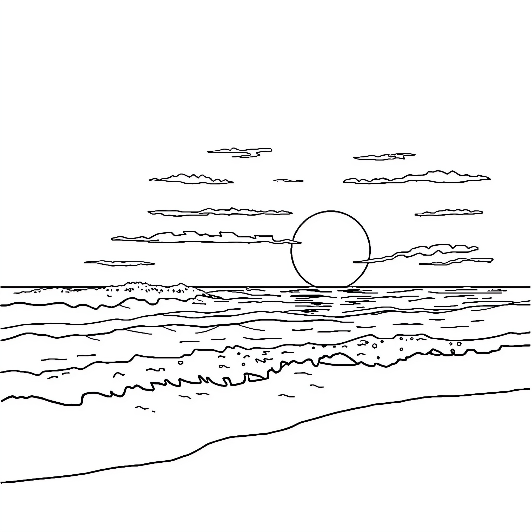 Best Sunset Coloring Pages (Free Printable PDF)