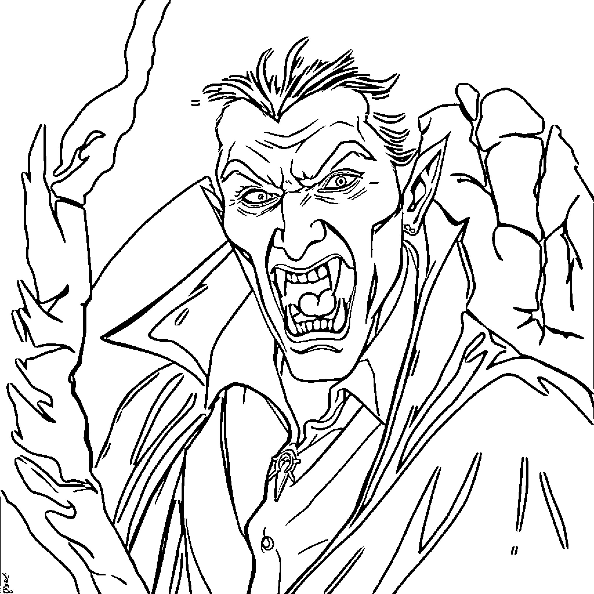Best Vampire Coloring Pages (Free Printable PDF)