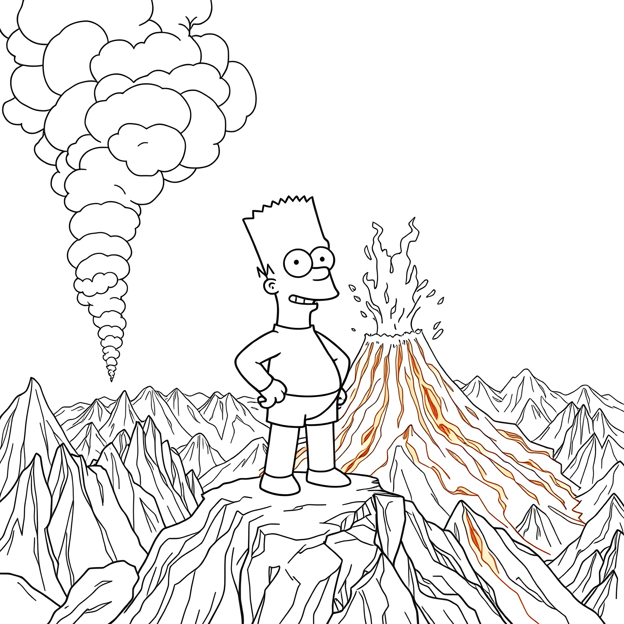 205 Best Bart Simpson Coloring Pages (Free Printable PDFs)