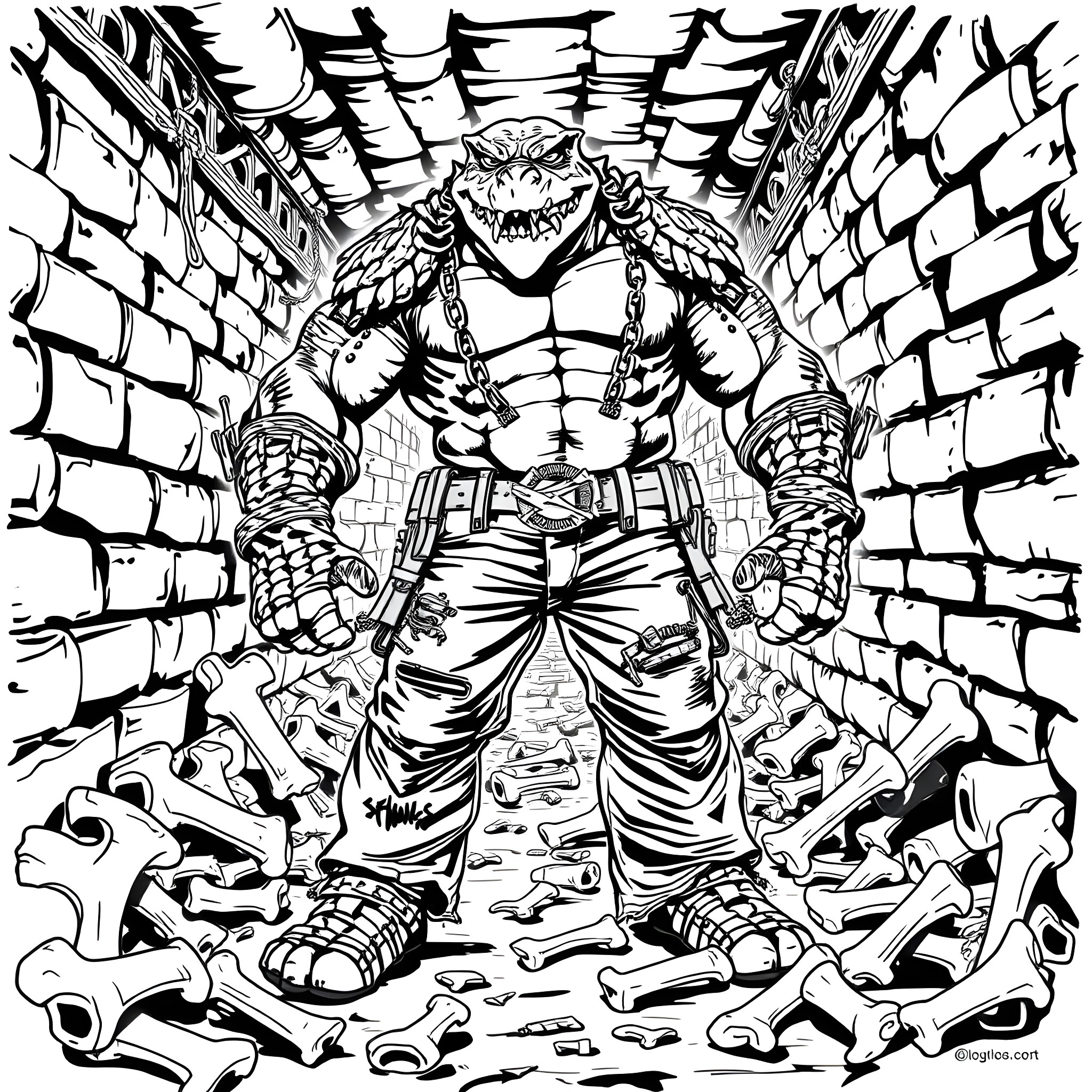 47 Best Killer Croc Coloring Pages (Free Printable PDFs)