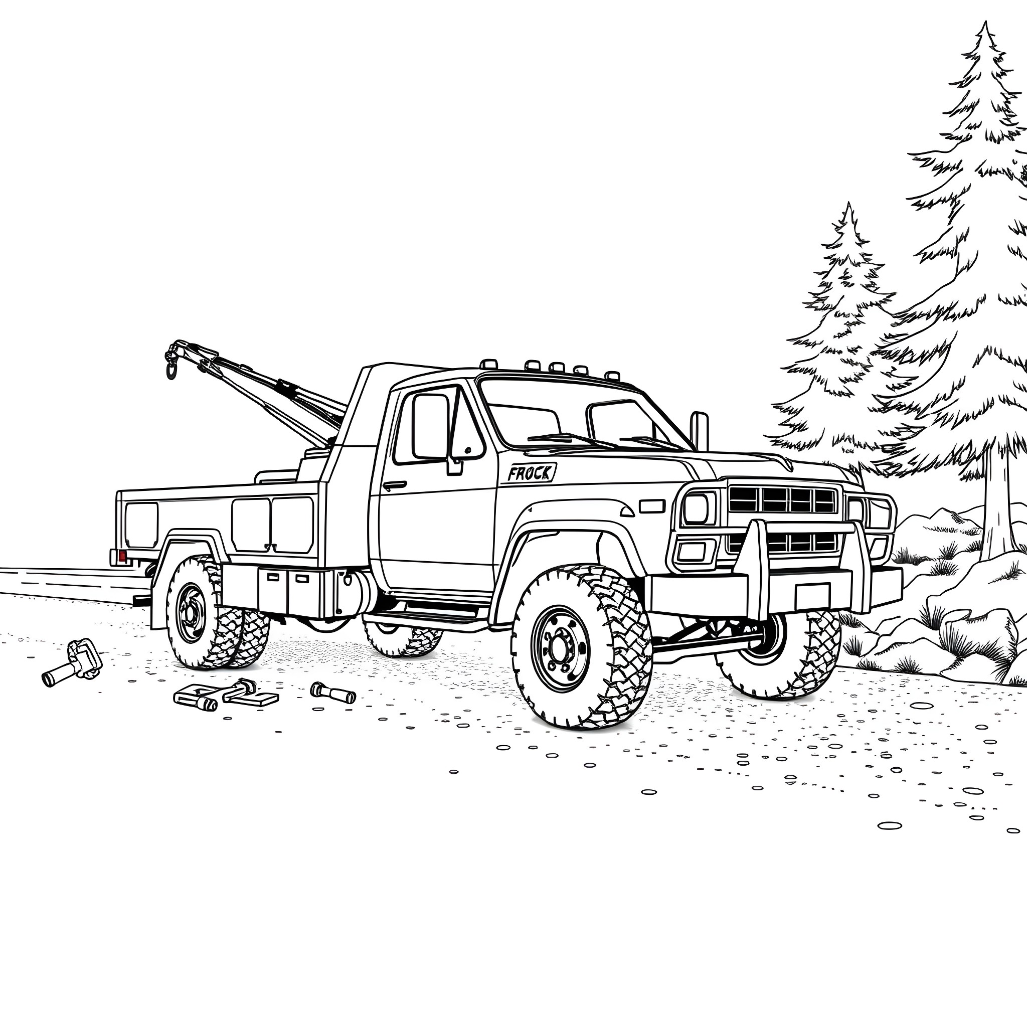 Best Rollback Wrecker Coloring Pages (Free Printable PDF)