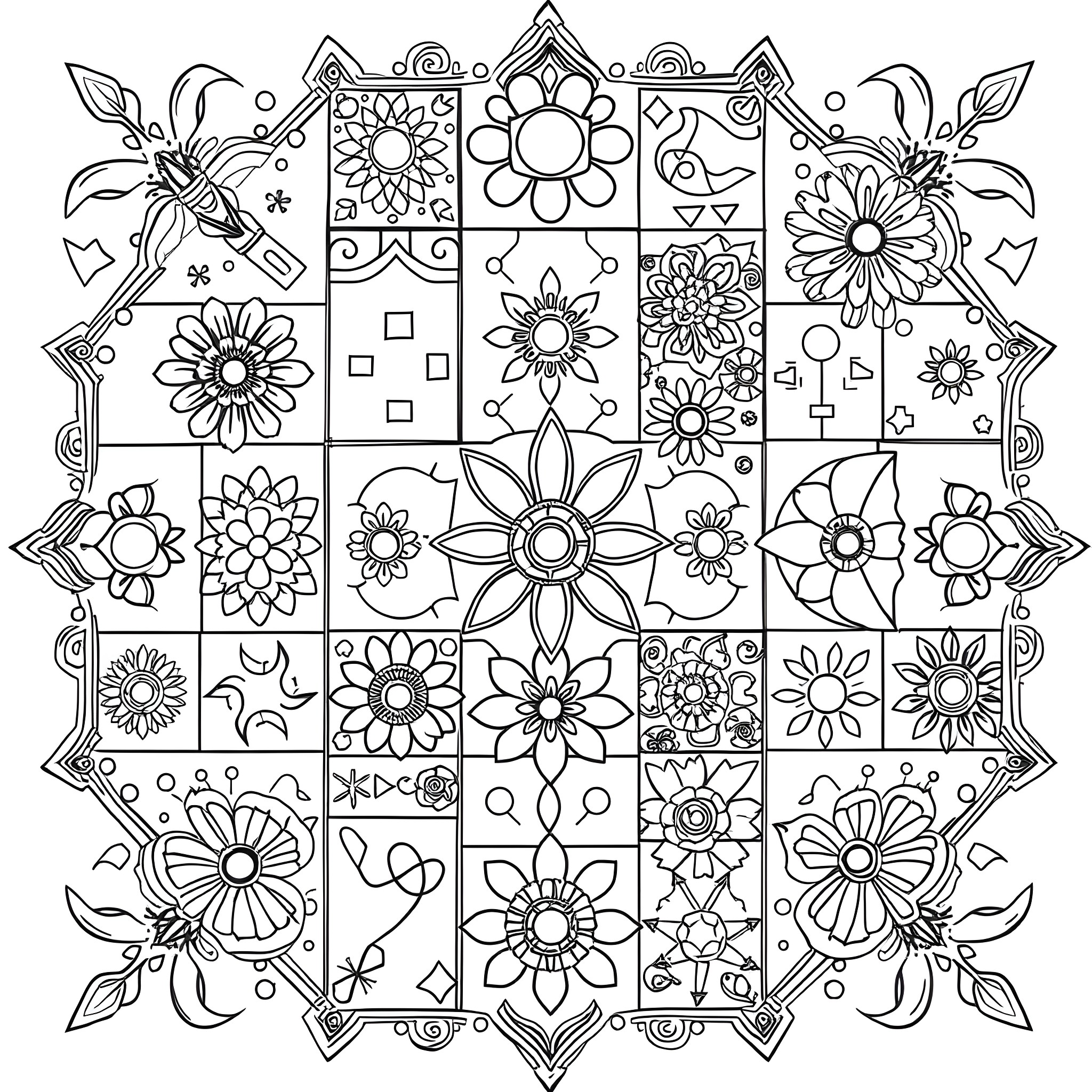 120 Best Patchwork Coloring Pages (Free Printable PDFs)