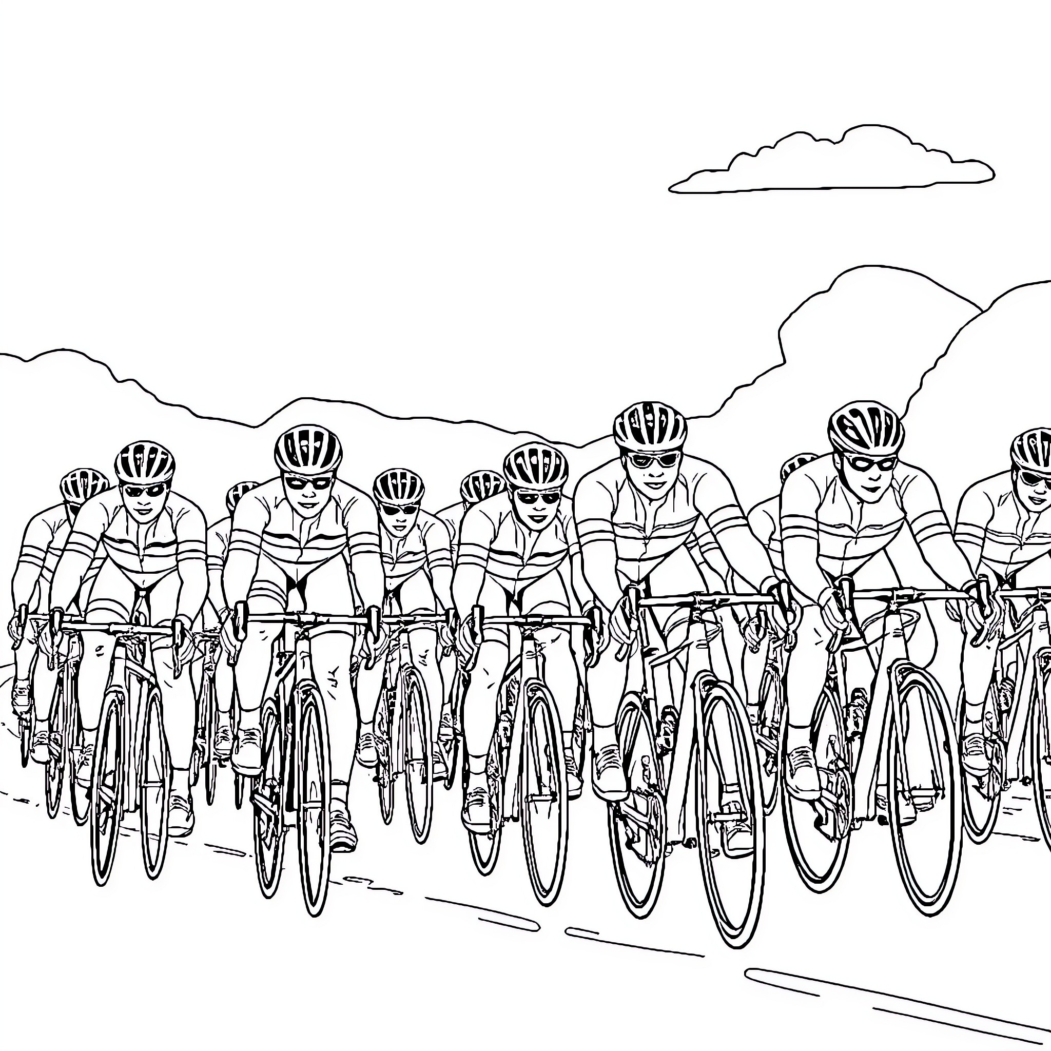 Best Cycling Team Coloring Pages (Free Printable PDF)
