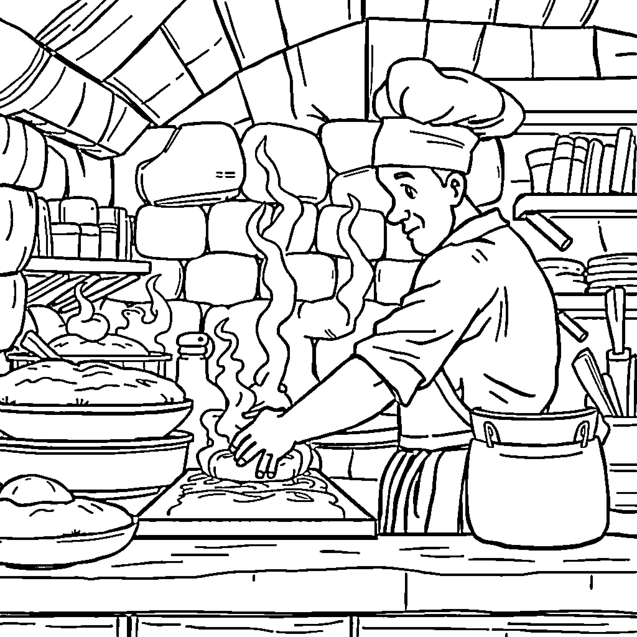 Best Baker Coloring Pages (Free Printable PDF)