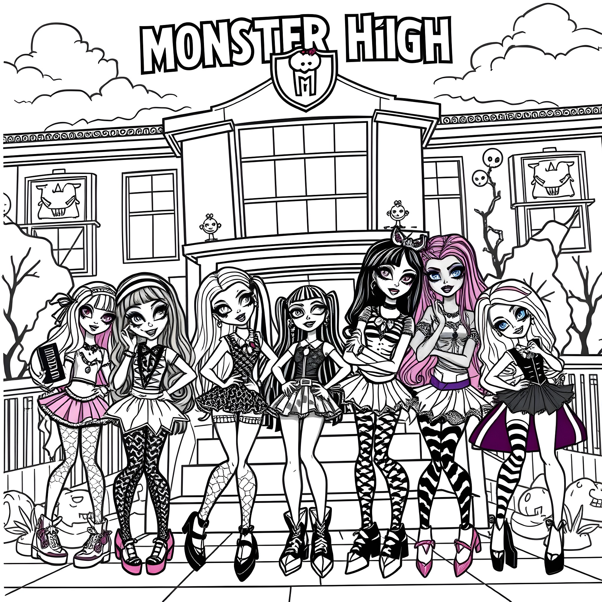 Best Monster High Coloring Pages (Free Printable PDF)