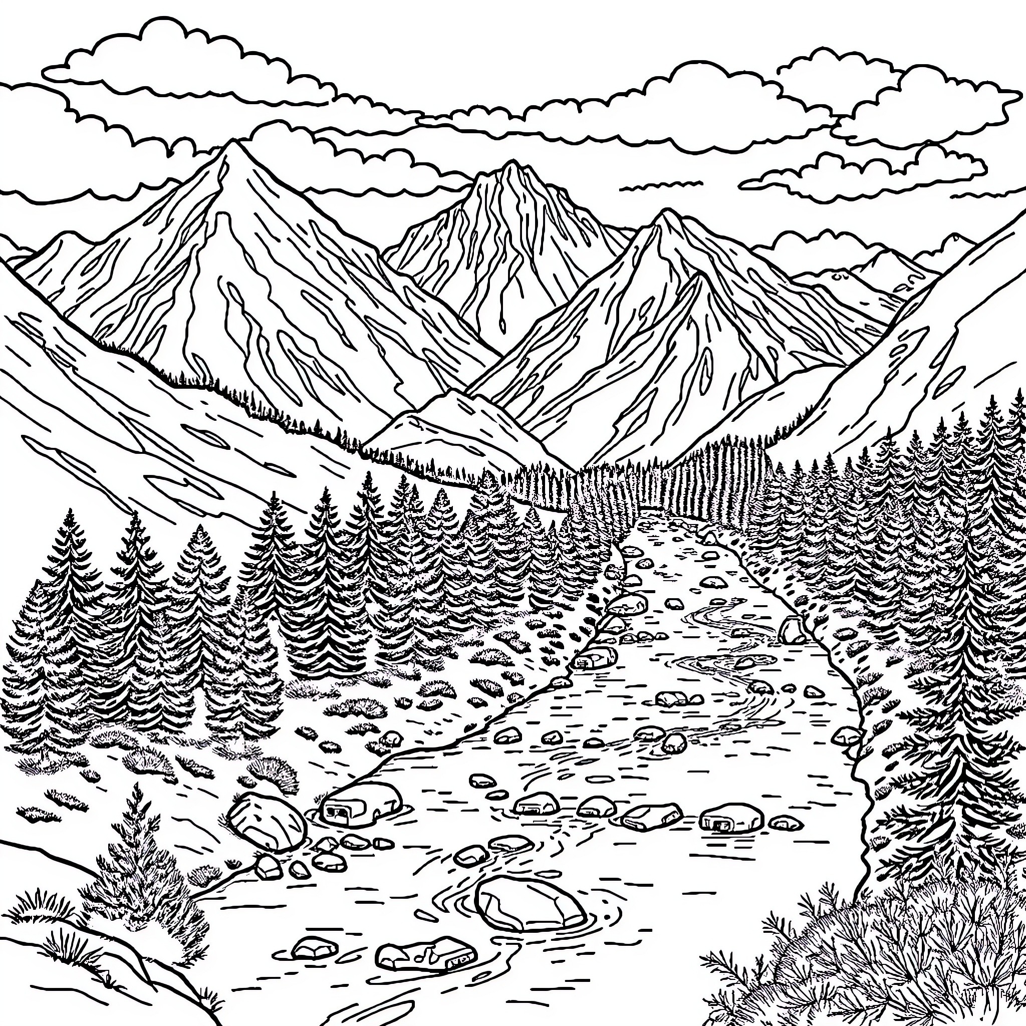 Best Landscape Coloring Pages (Free Printable PDF)