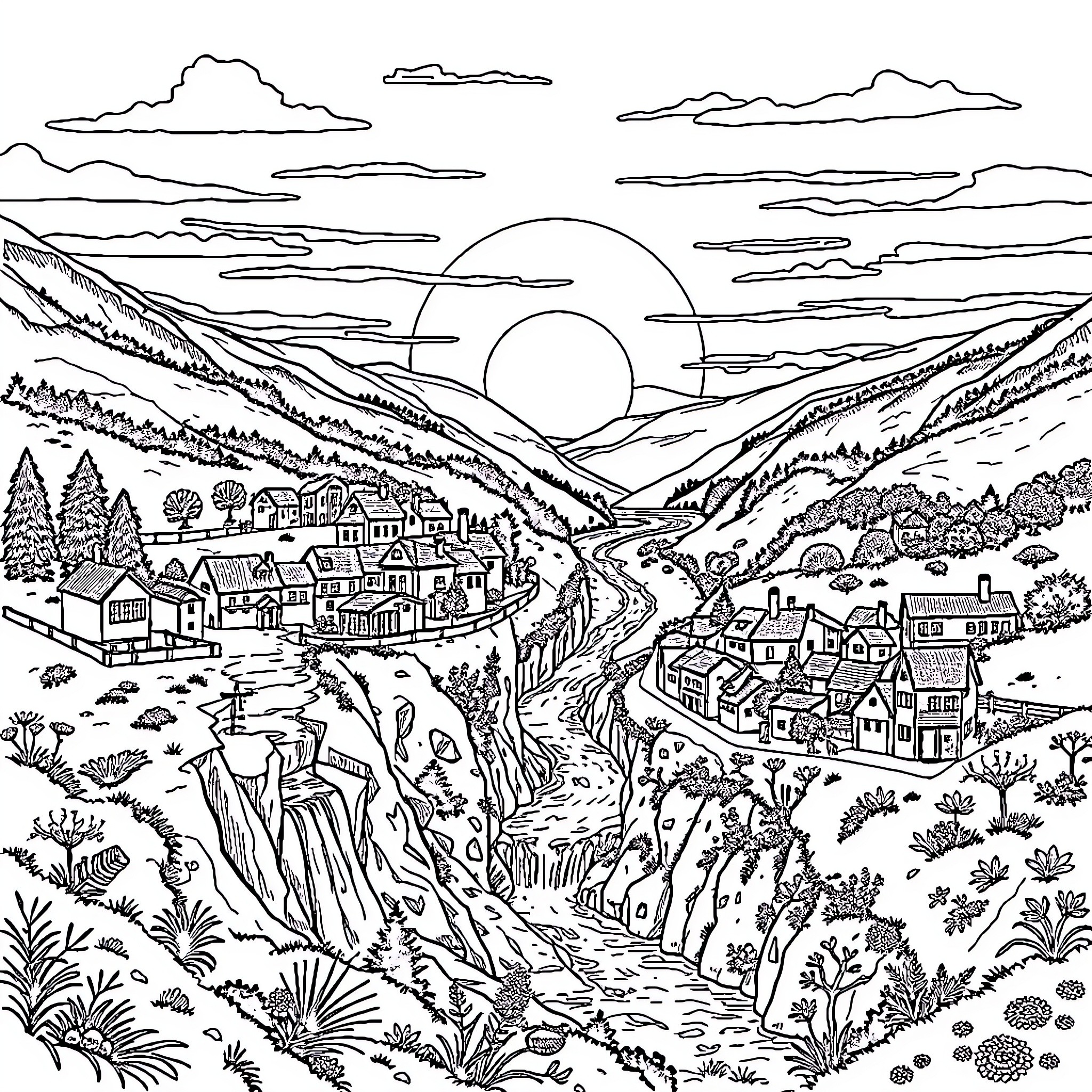 17 Best Sunrise Coloring Pages (Free Printable PDFs)