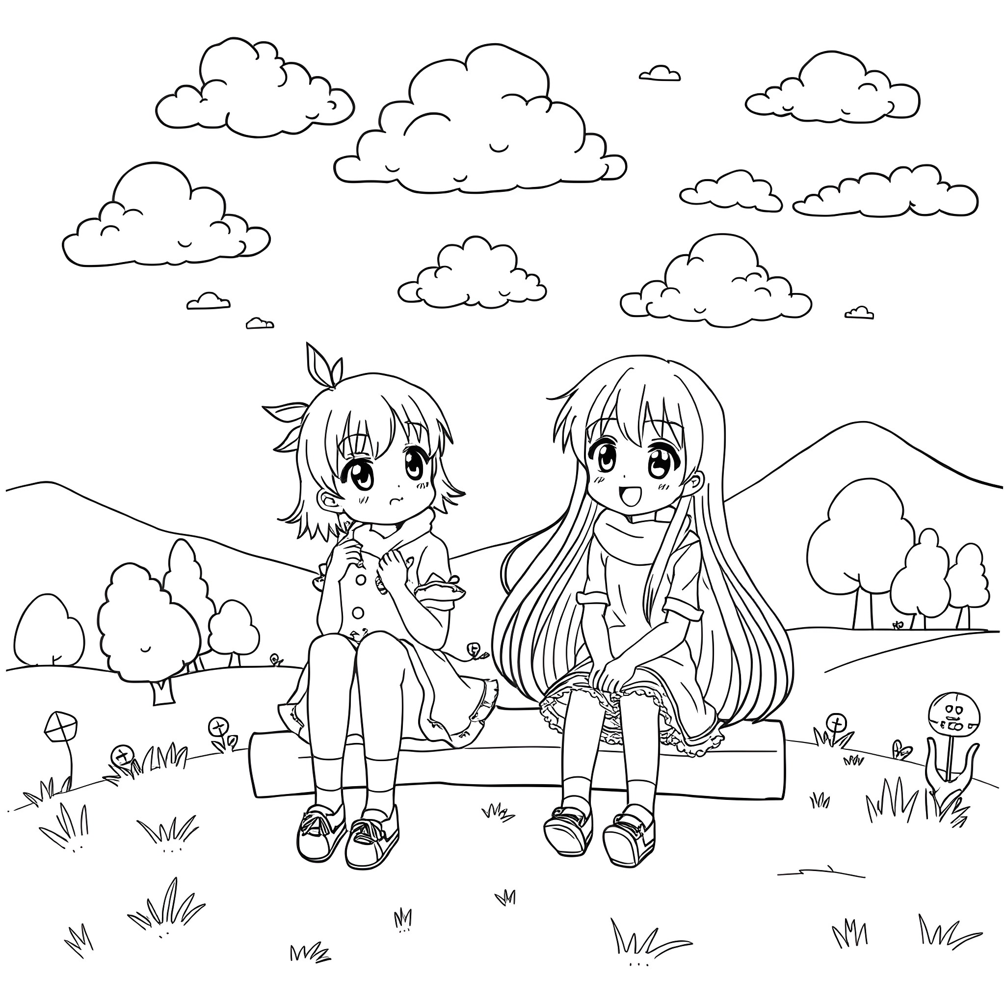 Best Anime Coloring Pages (Free Printable PDF)