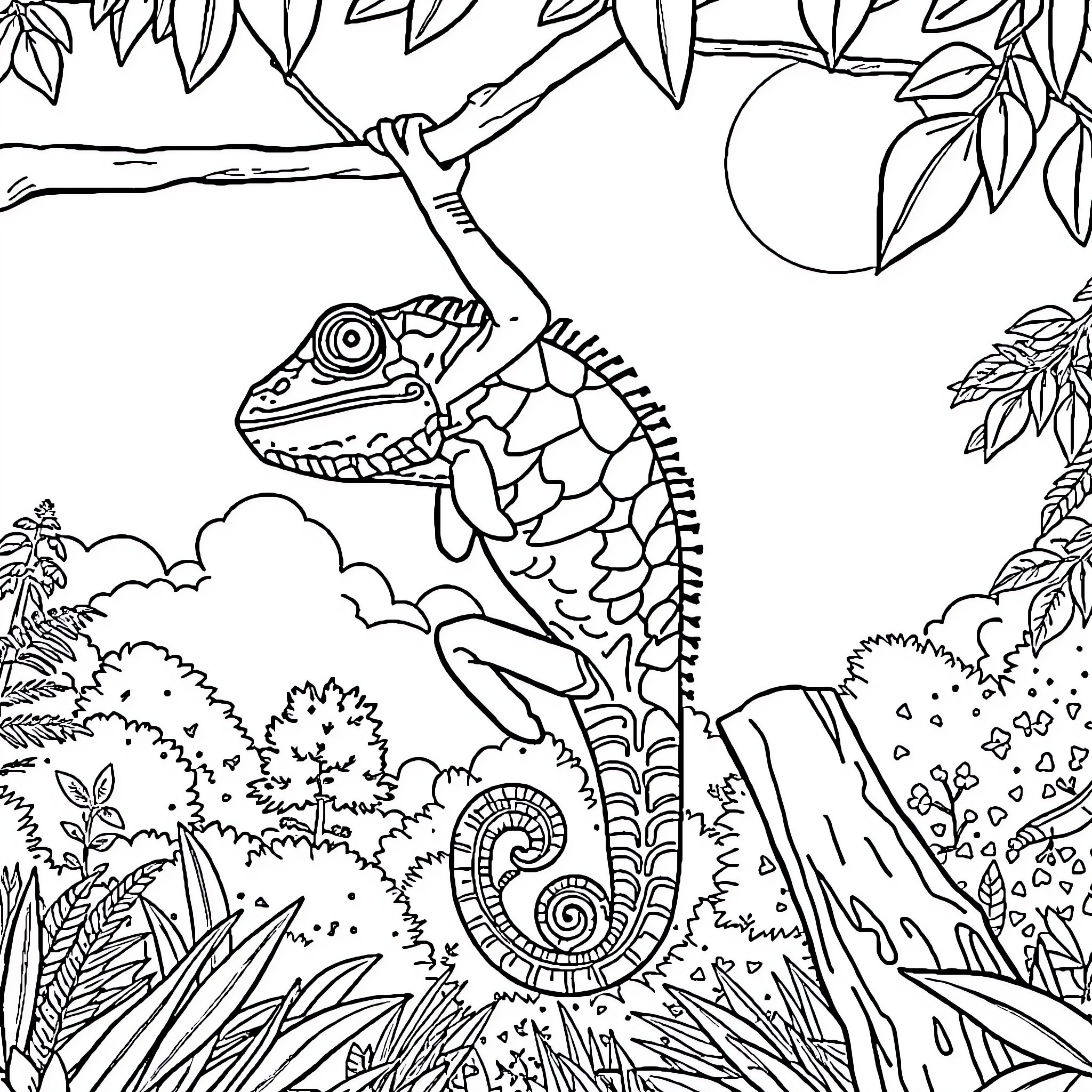 70 Best Chameleon Coloring Pages (Free Printable PDFs)