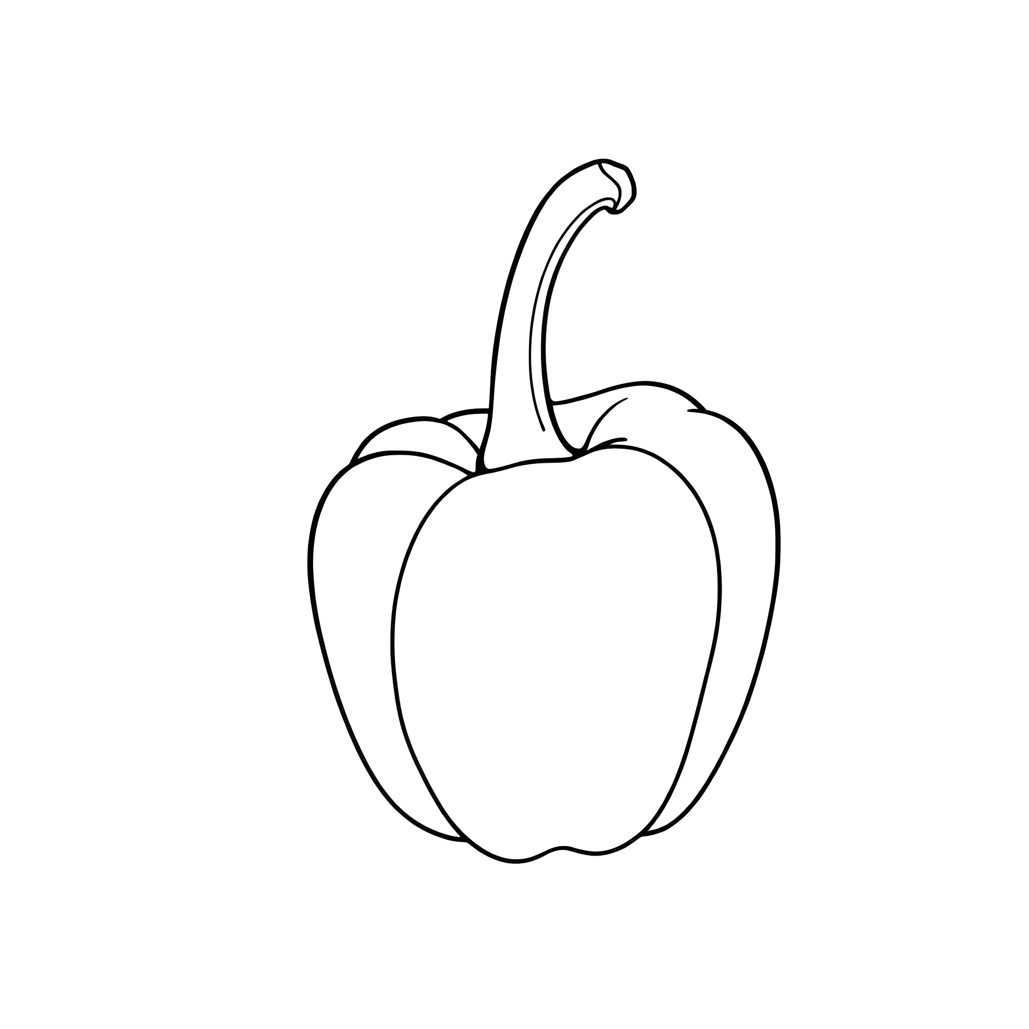 2 Best Capsicum Coloring Pages (Free Printable PDFs)