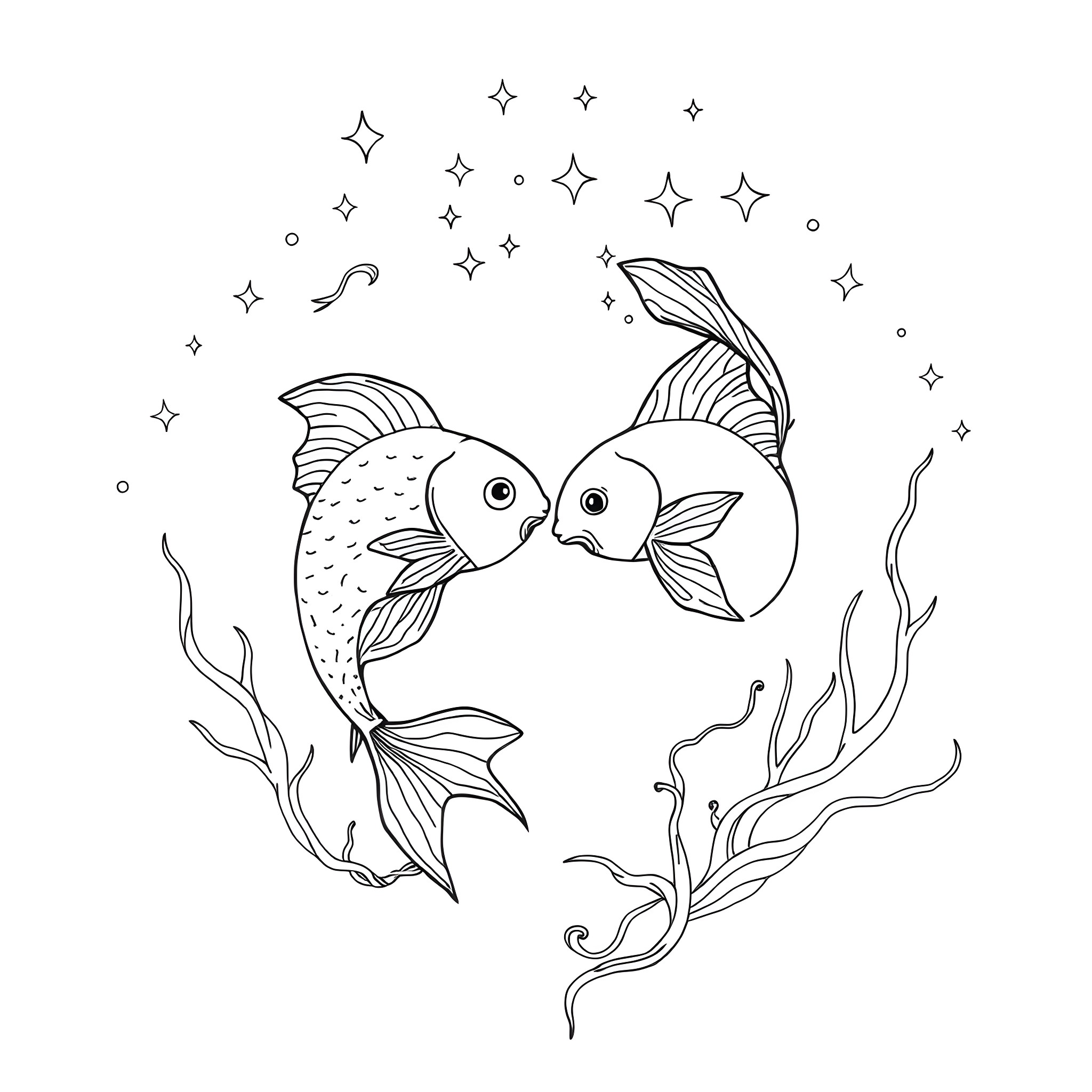 Best Pisces Coloring Pages (Free Printable PDF)