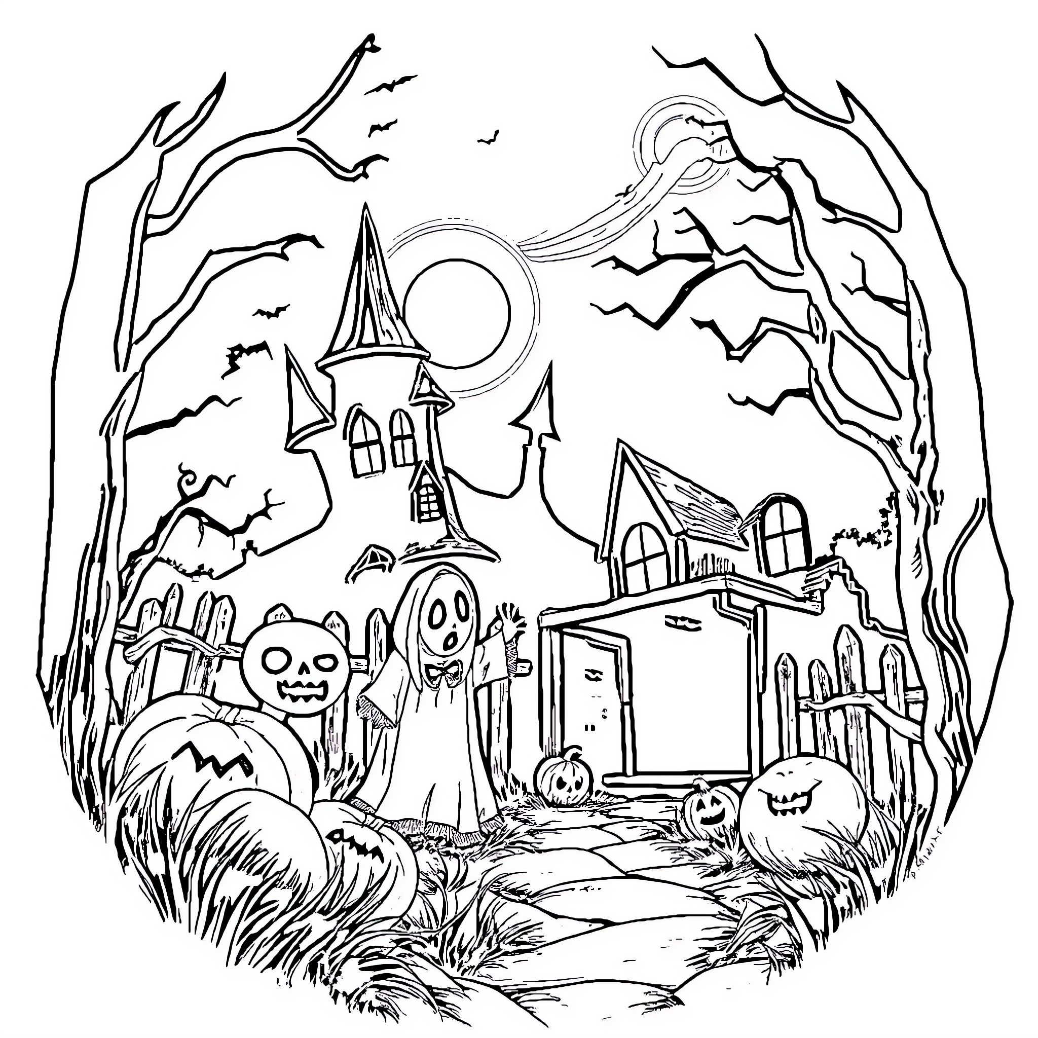 Best Spooky Coloring Pages (Free Printable PDF)