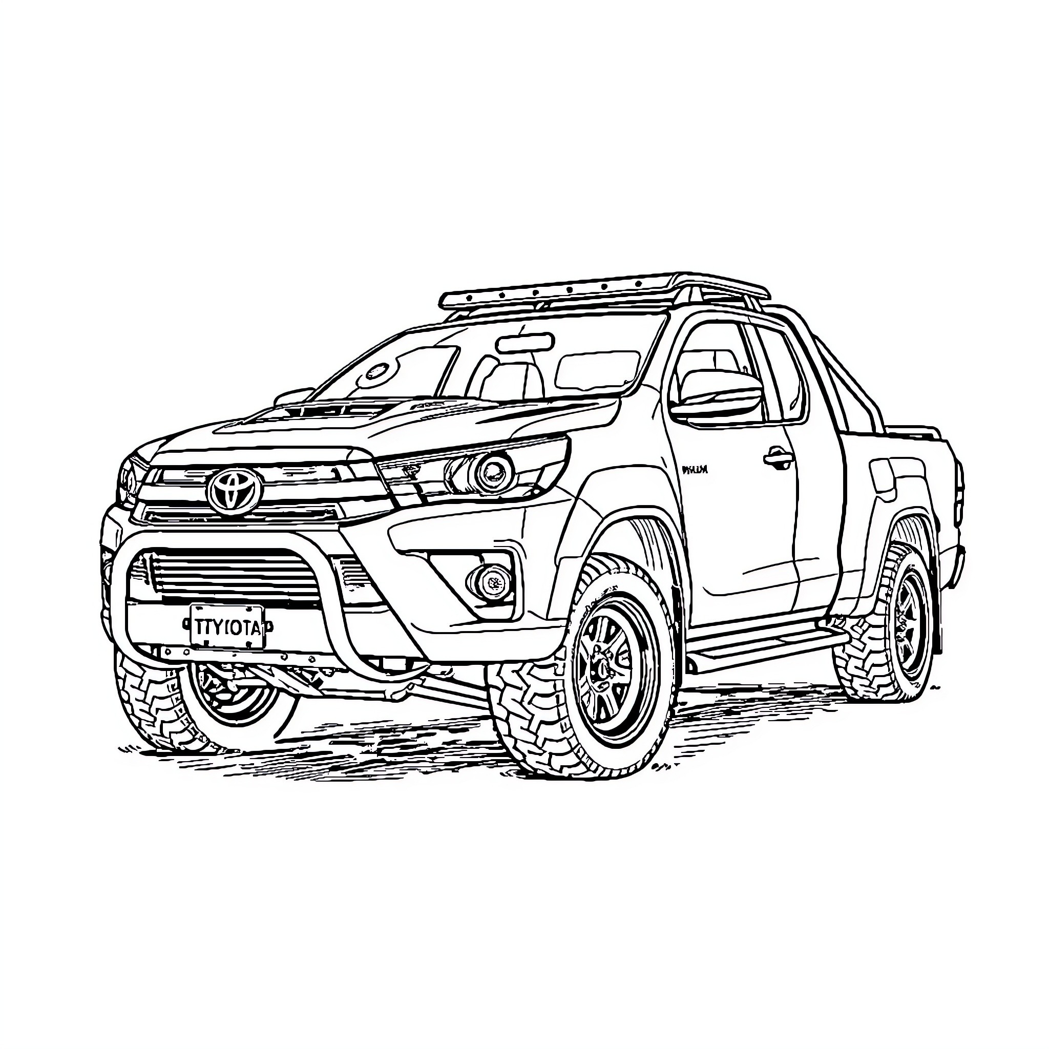 Best Toyota Hilux Coloring Pages (Free Printable PDF)