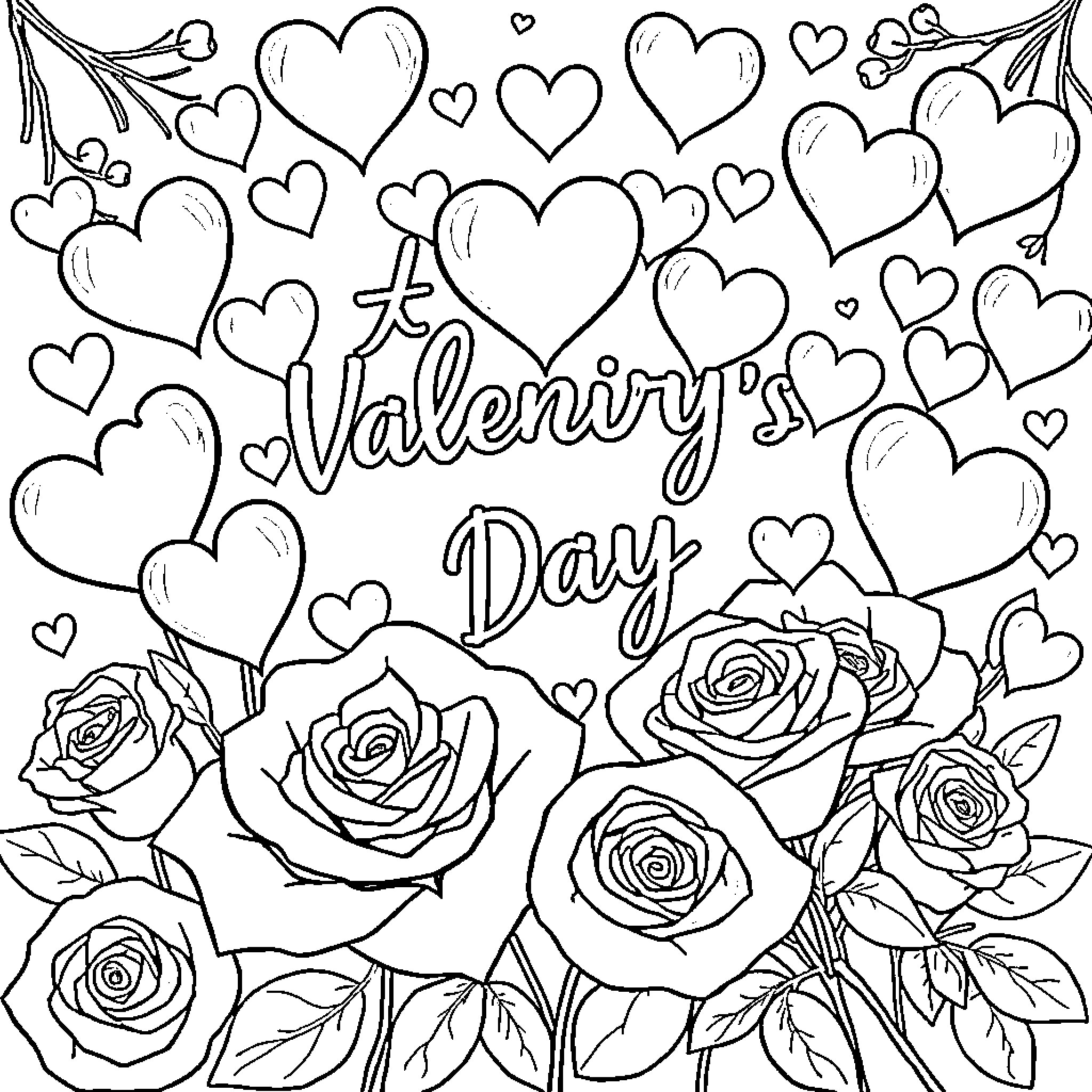 Best Valentine Coloring Pages (Free Printable PDF)