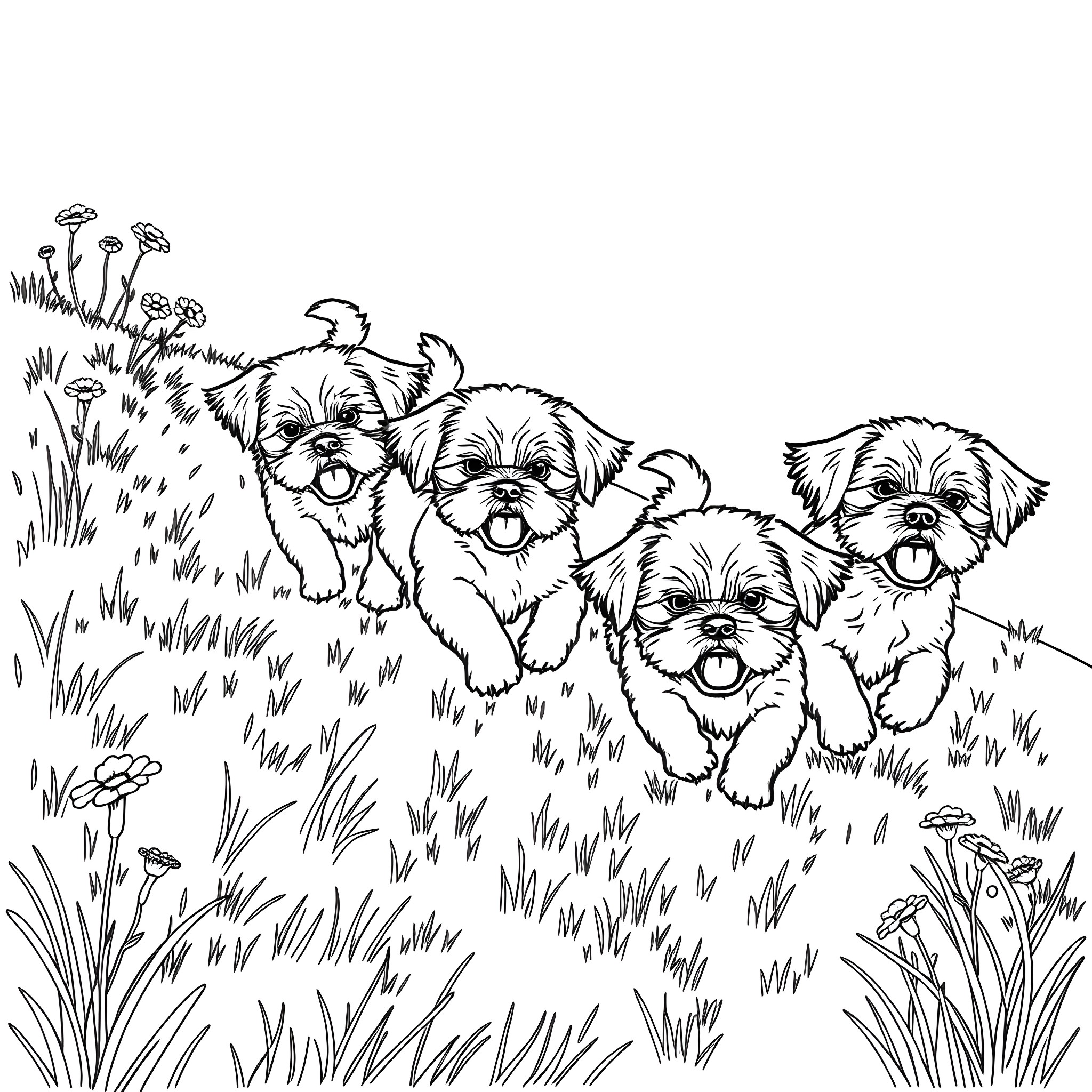 Best Shih Tzu Coloring Pages (Free Printable PDF)