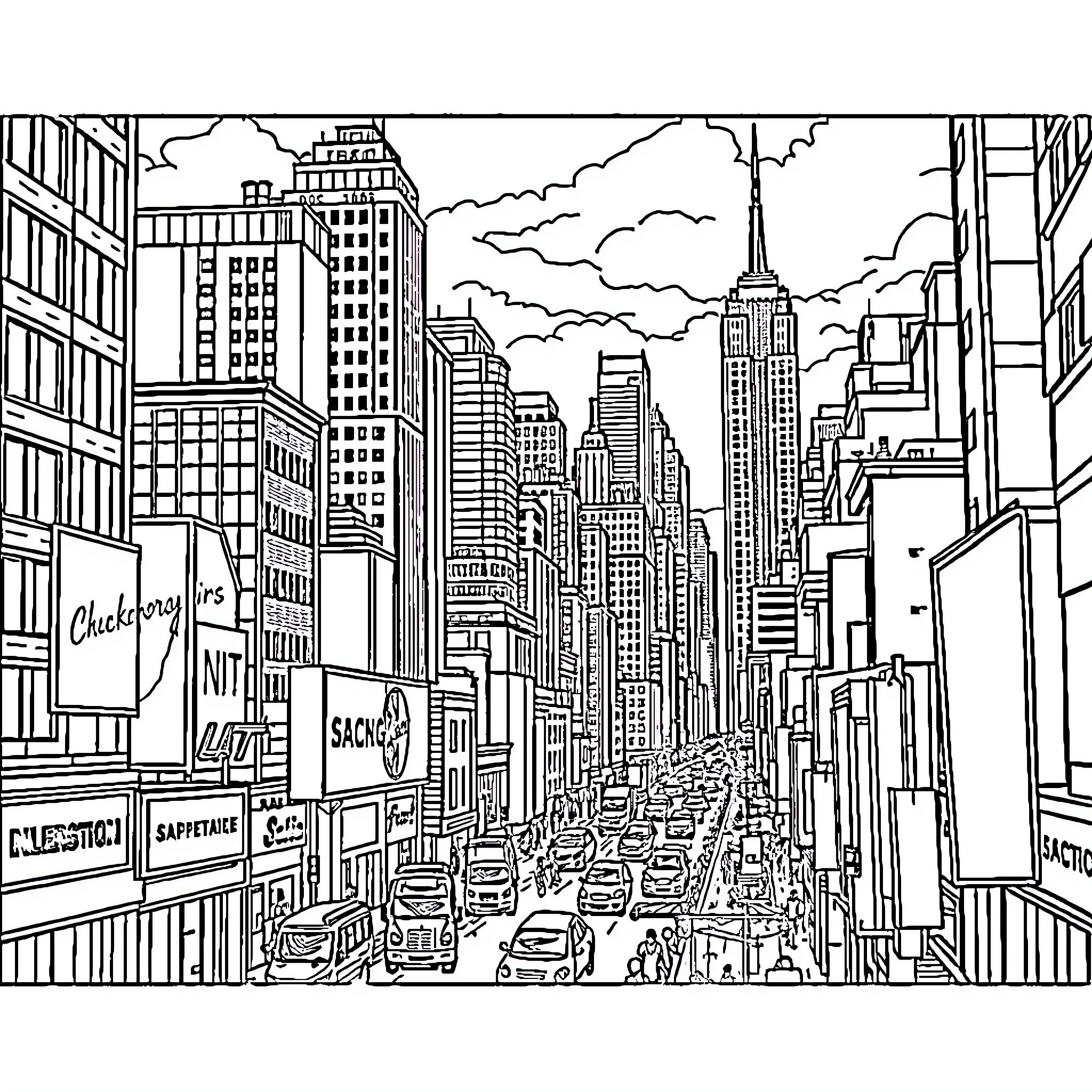 109 Best City Coloring Pages (Free Printable PDFs)