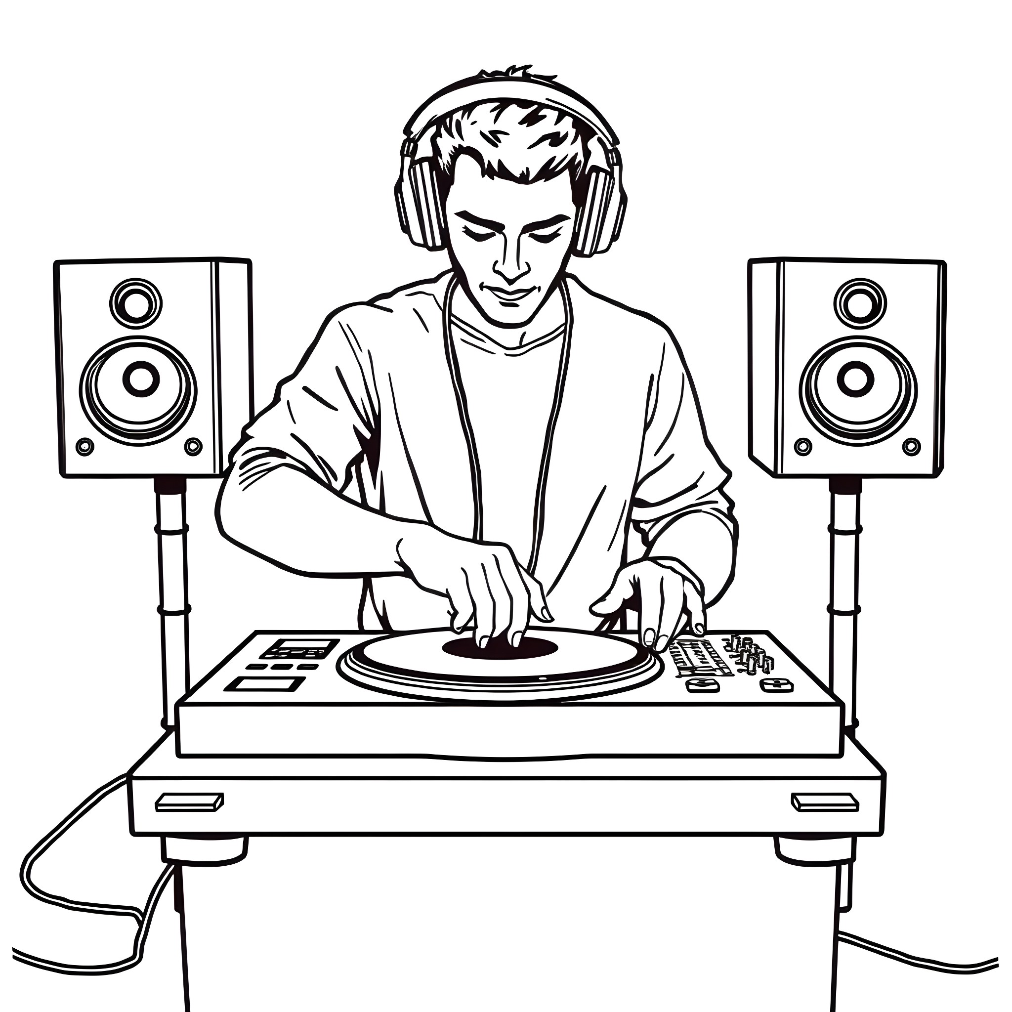 Best DJ Coloring Pages (Free Printable PDF)