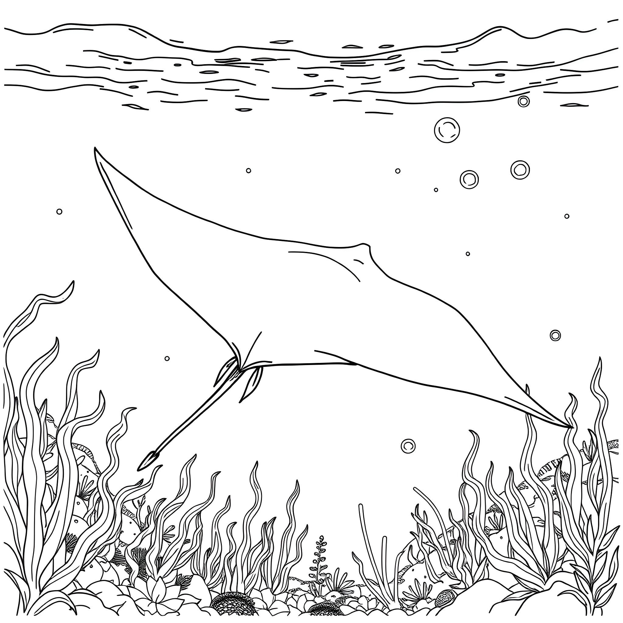 Best Manta Ray Coloring Pages (Free Printable PDF)