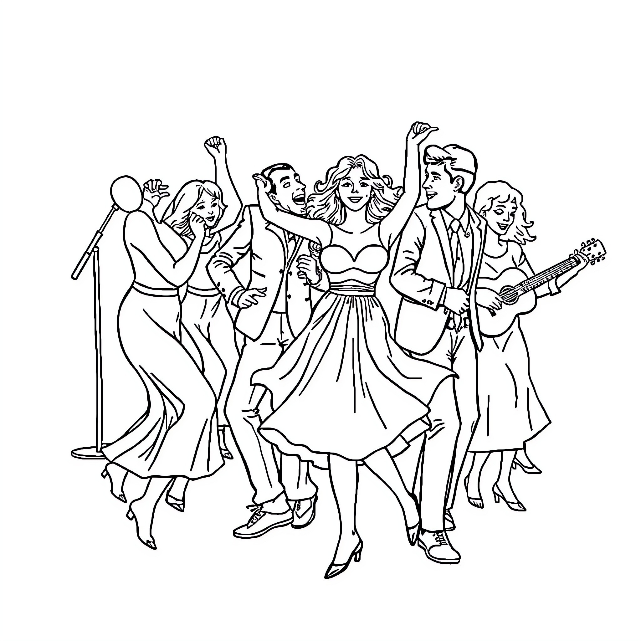 12 Best Dance Coloring Pages (Free Printable PDFs)